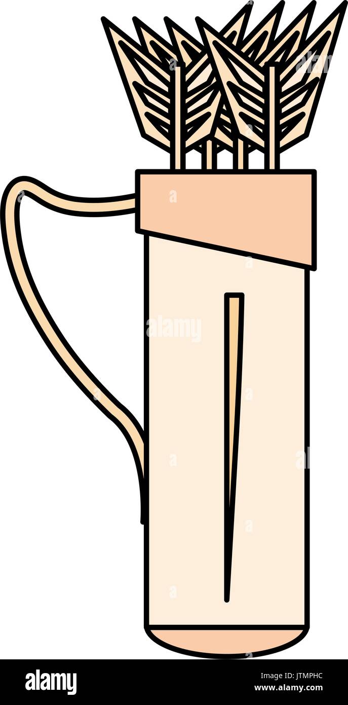 Archery quiver isolated Stock Vector Image & Art - Alamy