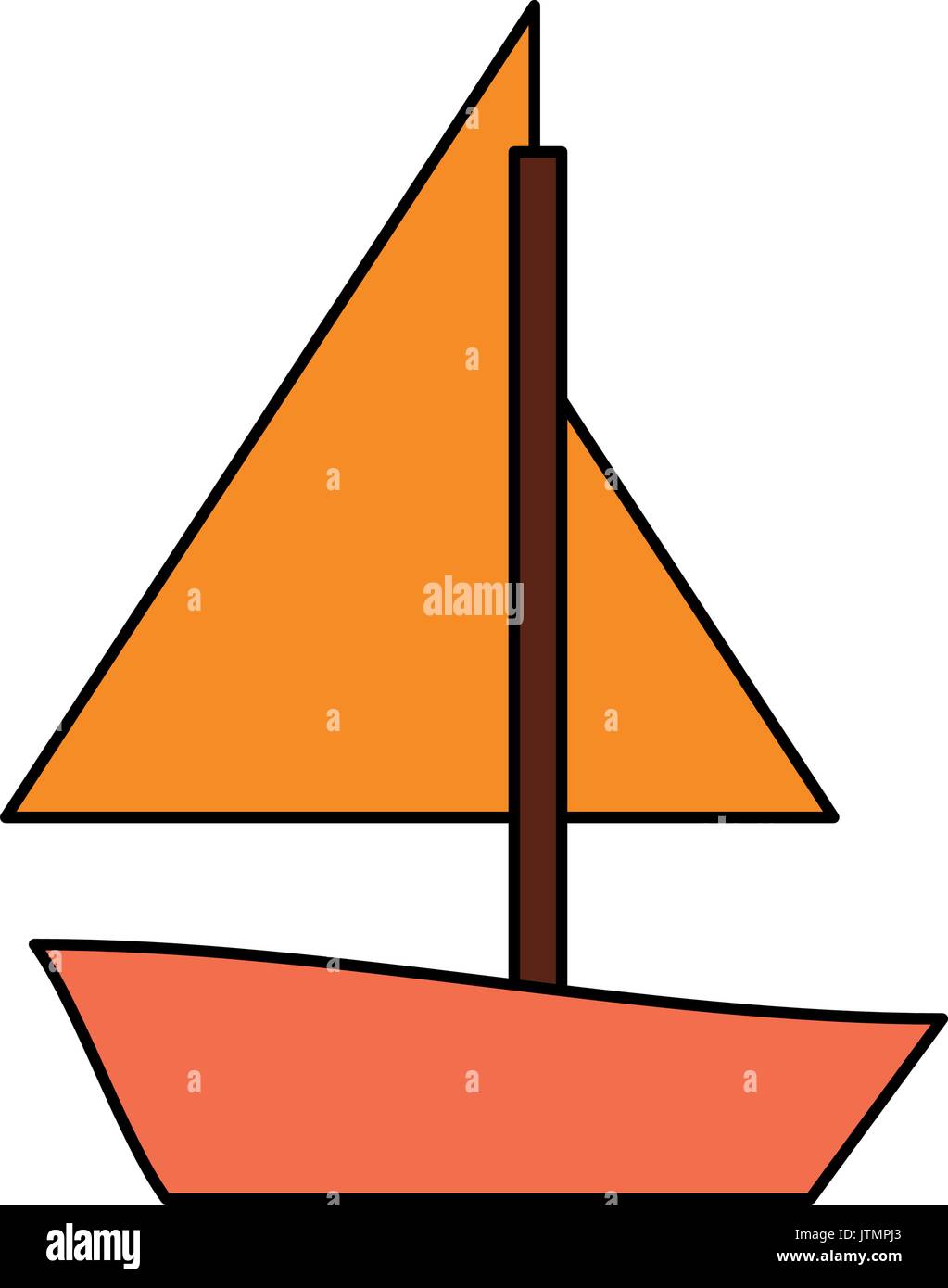 Sail boat symbol Stock Vector Image & Art - Alamy