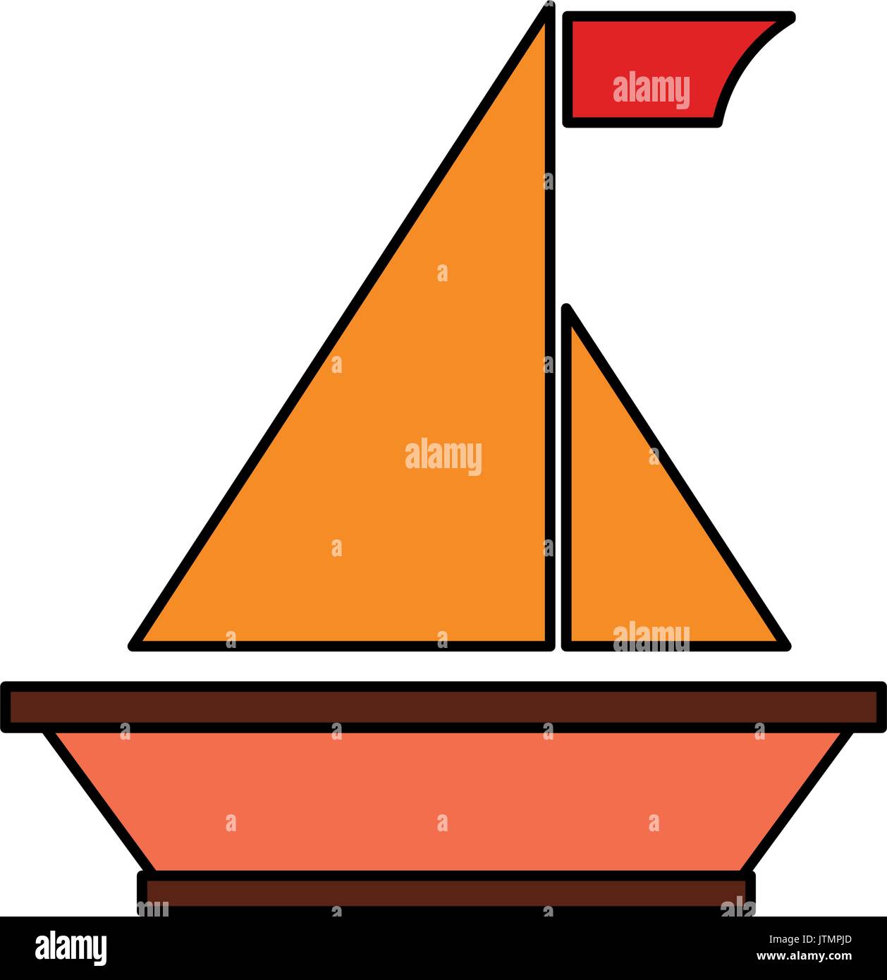 Sail boat symbol Stock Vector Image & Art - Alamy