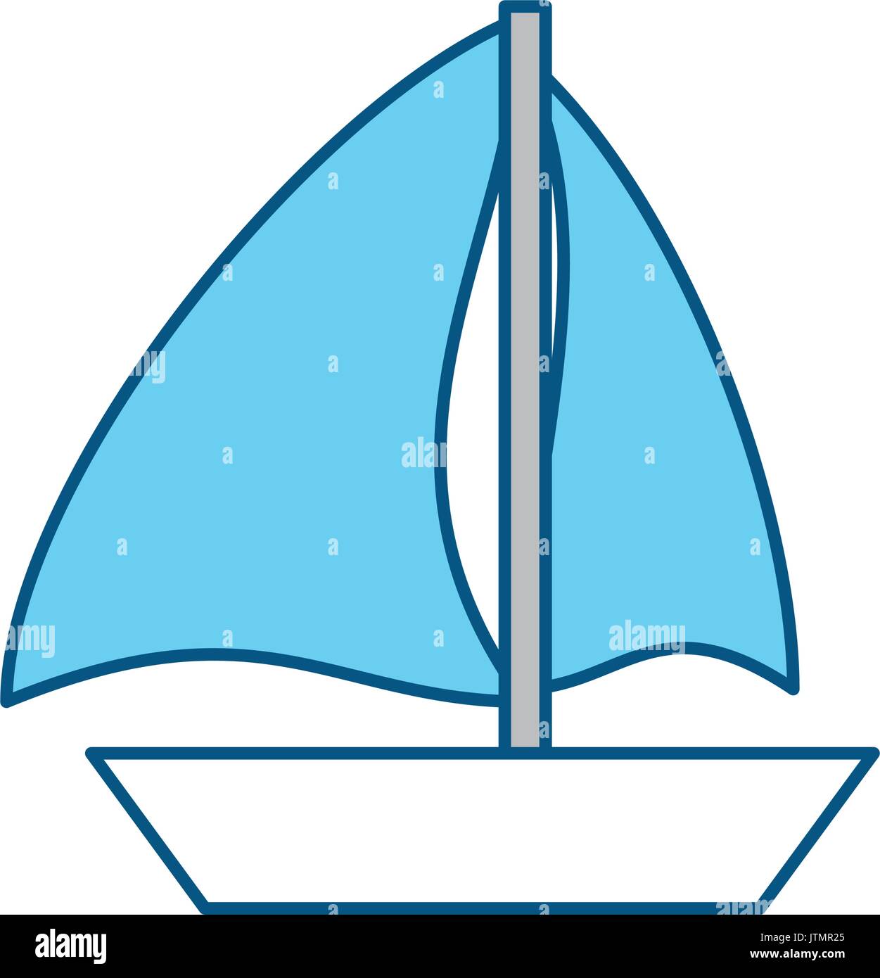 Sail boat symbol Stock Vector Image & Art - Alamy