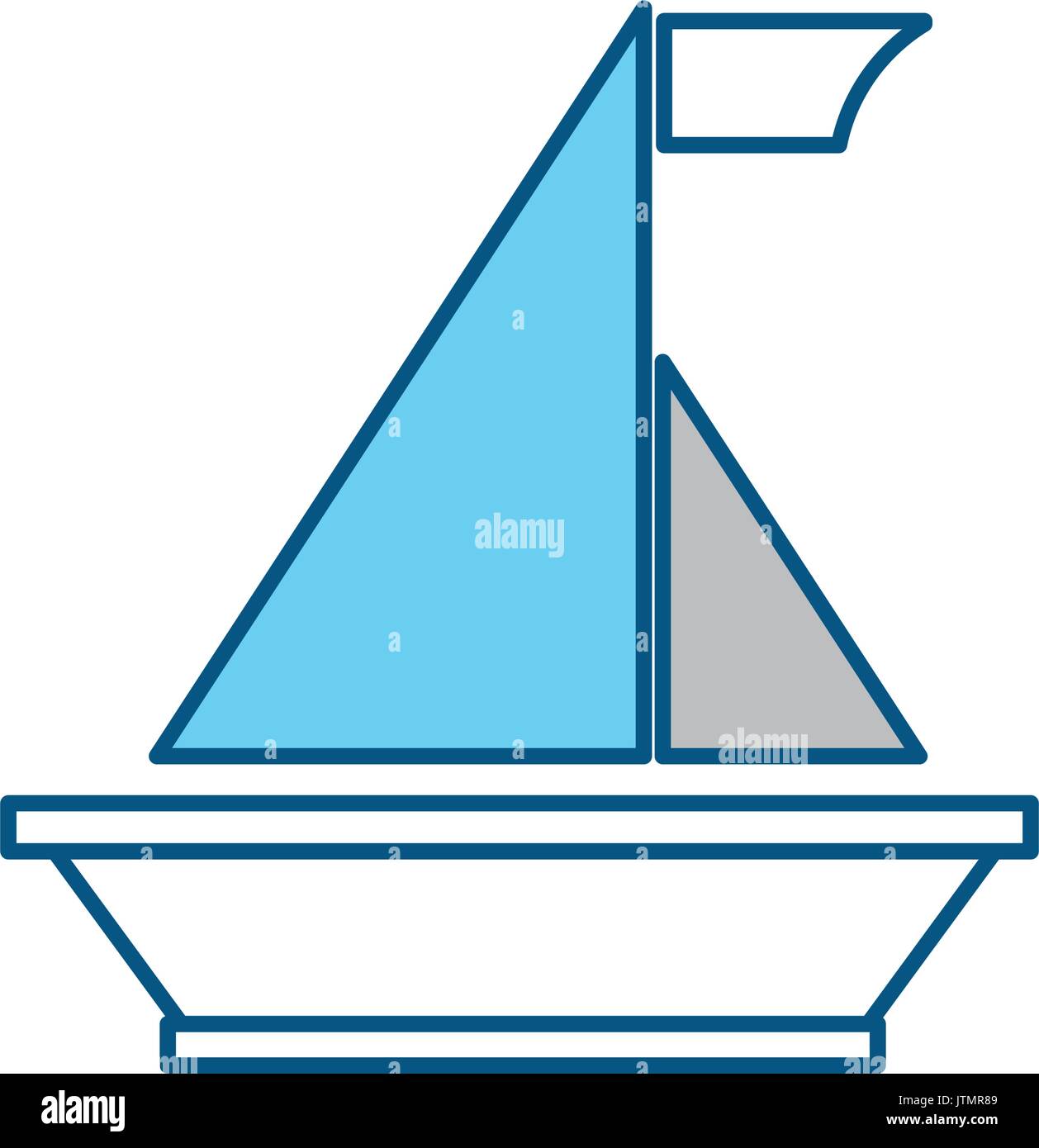Sail boat symbol Stock Vector Image & Art - Alamy