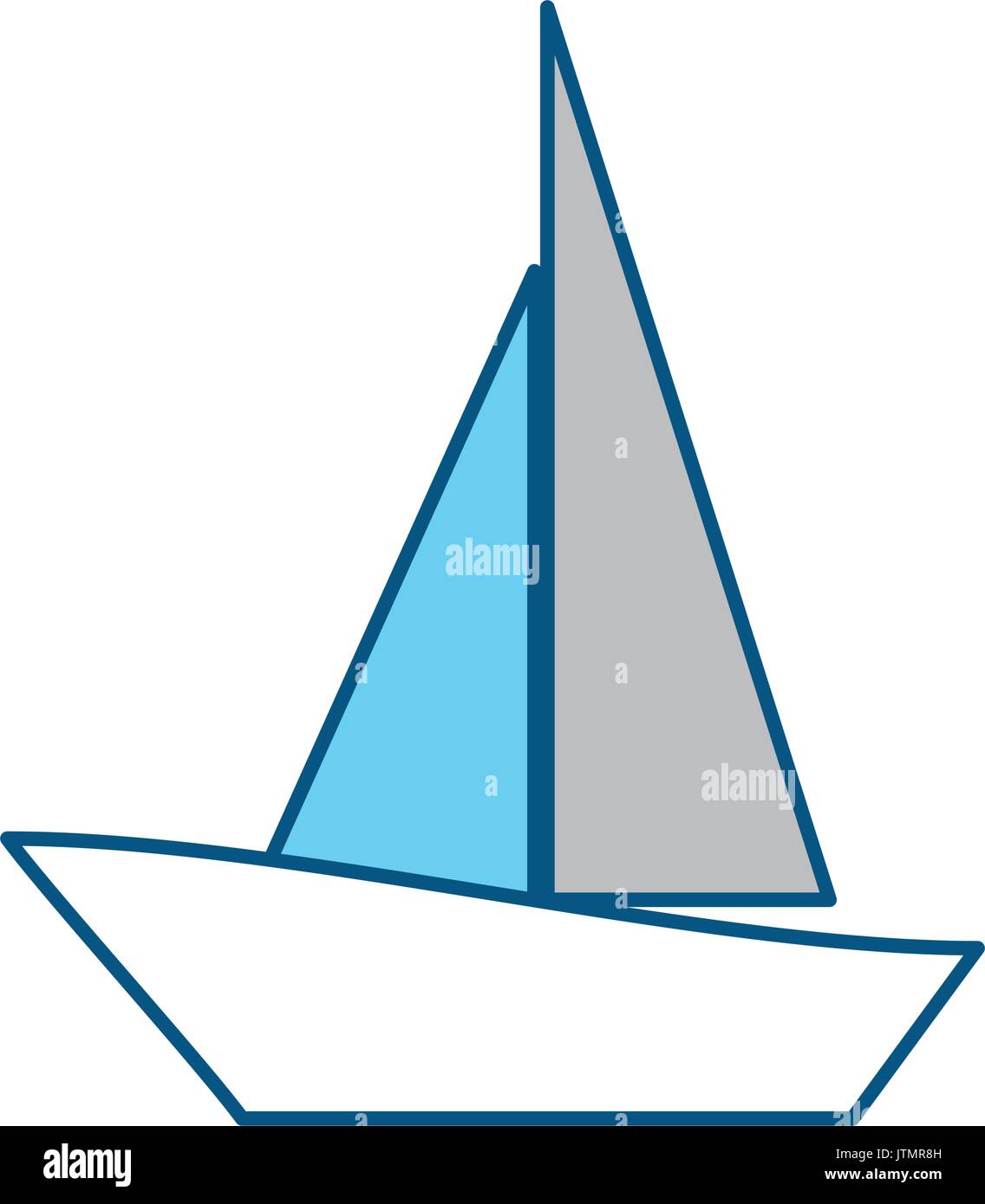 Sail boat symbol Stock Vector Image & Art - Alamy