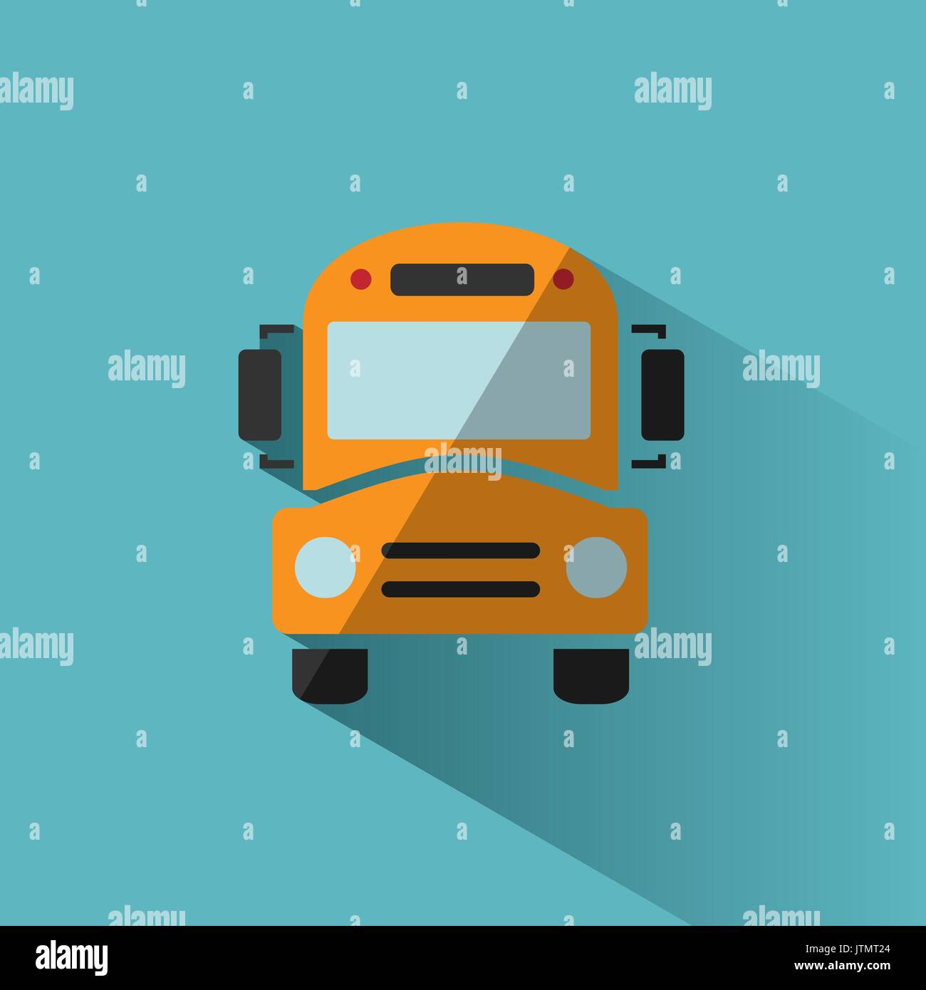 School bus sign on the front of yellow school bus Stock Vector Images ...