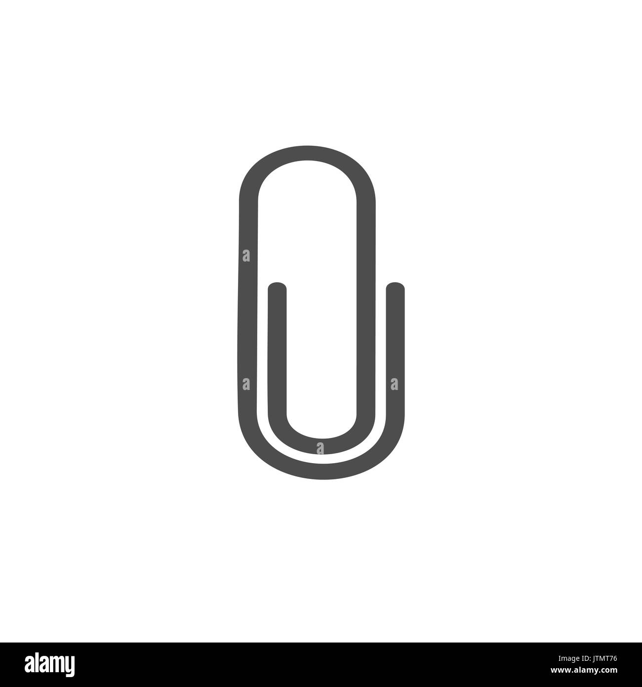 Paperclip icon paperclip symbol flat Cut Out Stock Images & Pictures ...