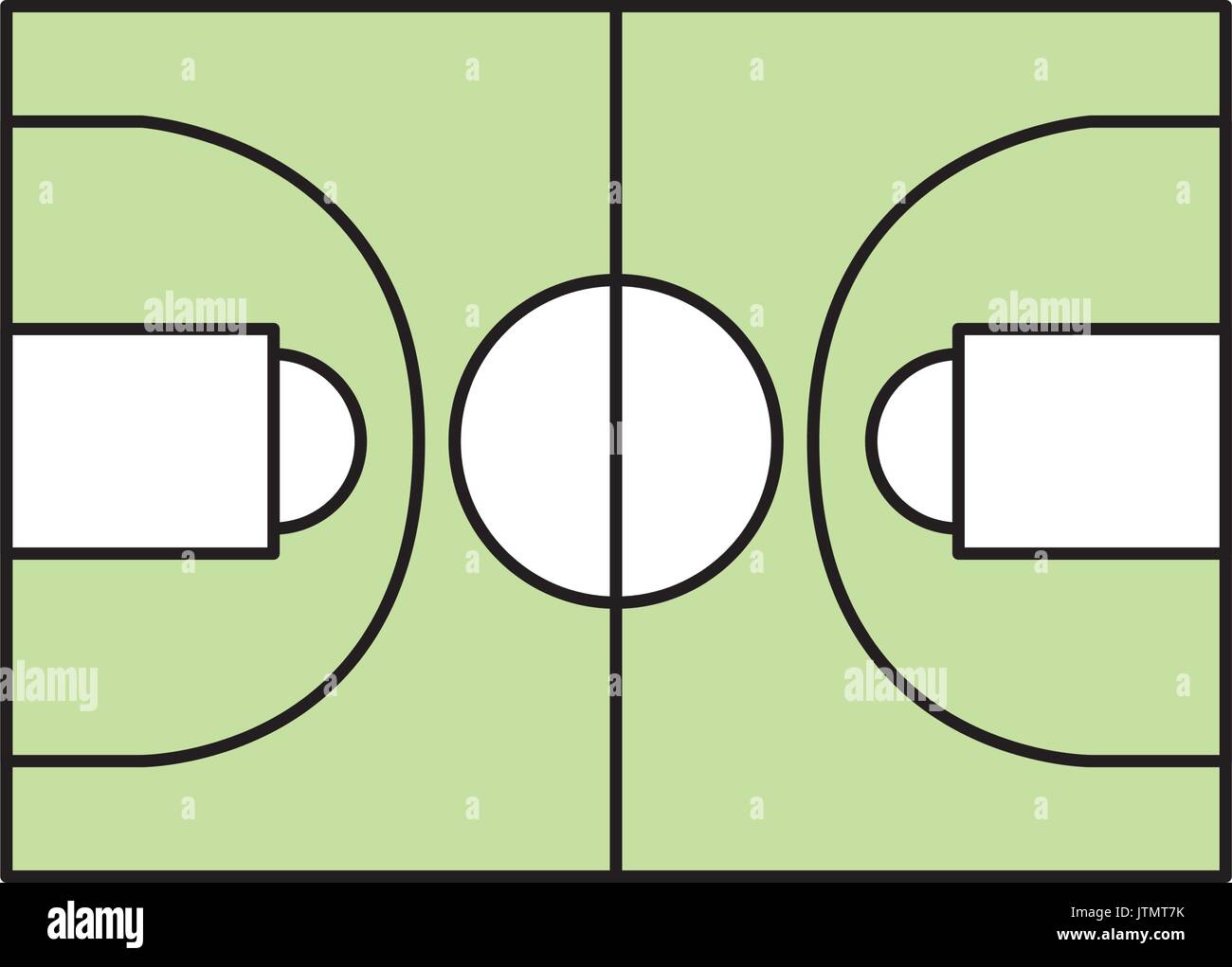 Basketball field symbol Stock Vector Image & Art - Alamy