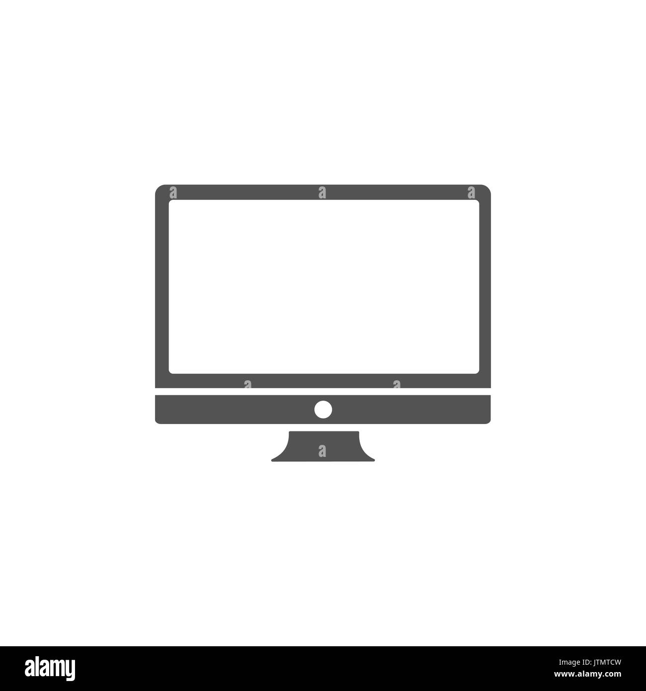 Computer icon on white background Stock Vector Image & Art - Alamy