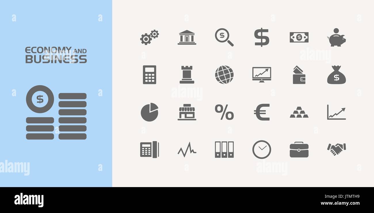 Group icons solid hi-res stock photography and images - Alamy