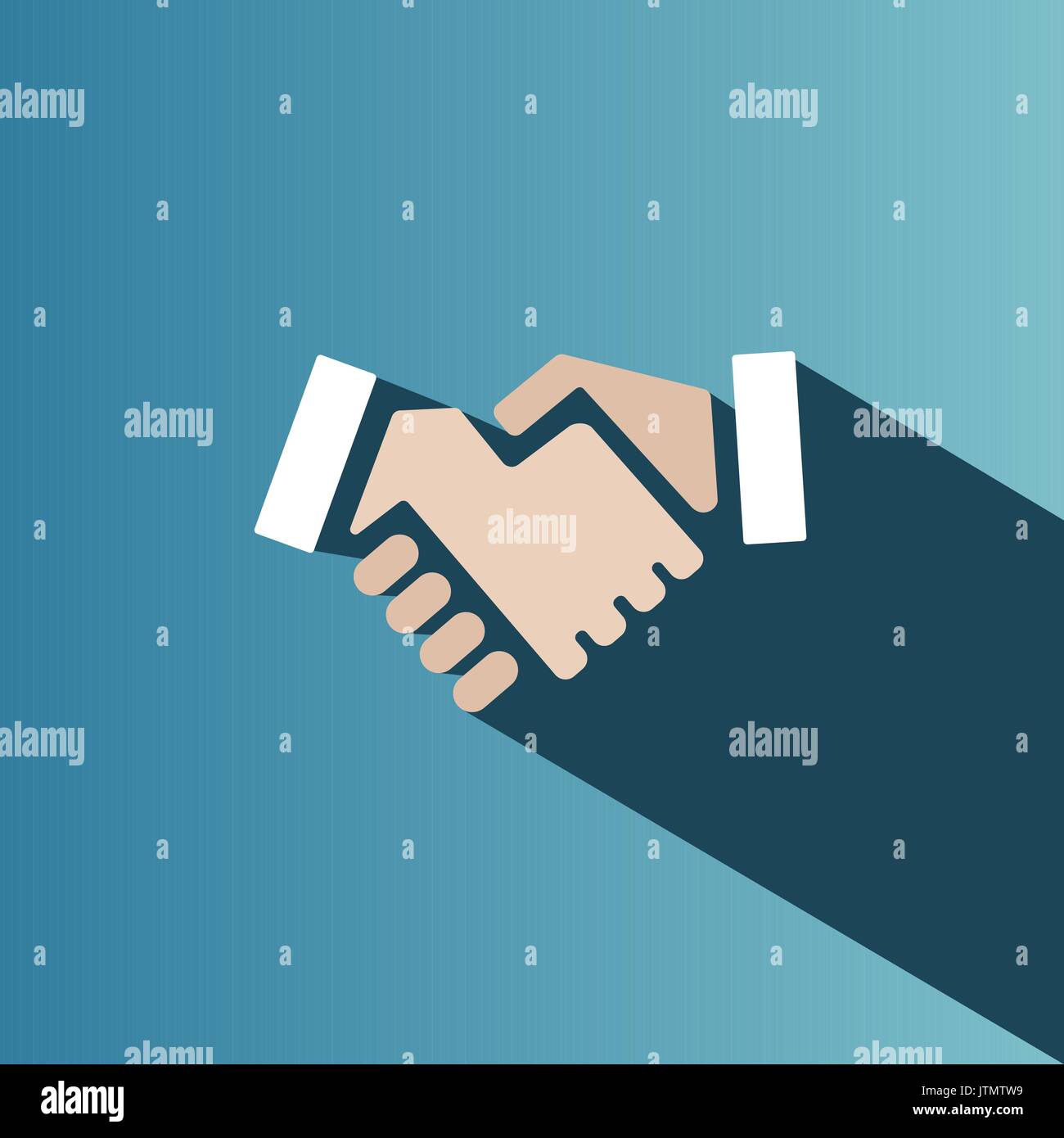 Blue sign handshake symbol icon hi-res stock photography and images - Alamy