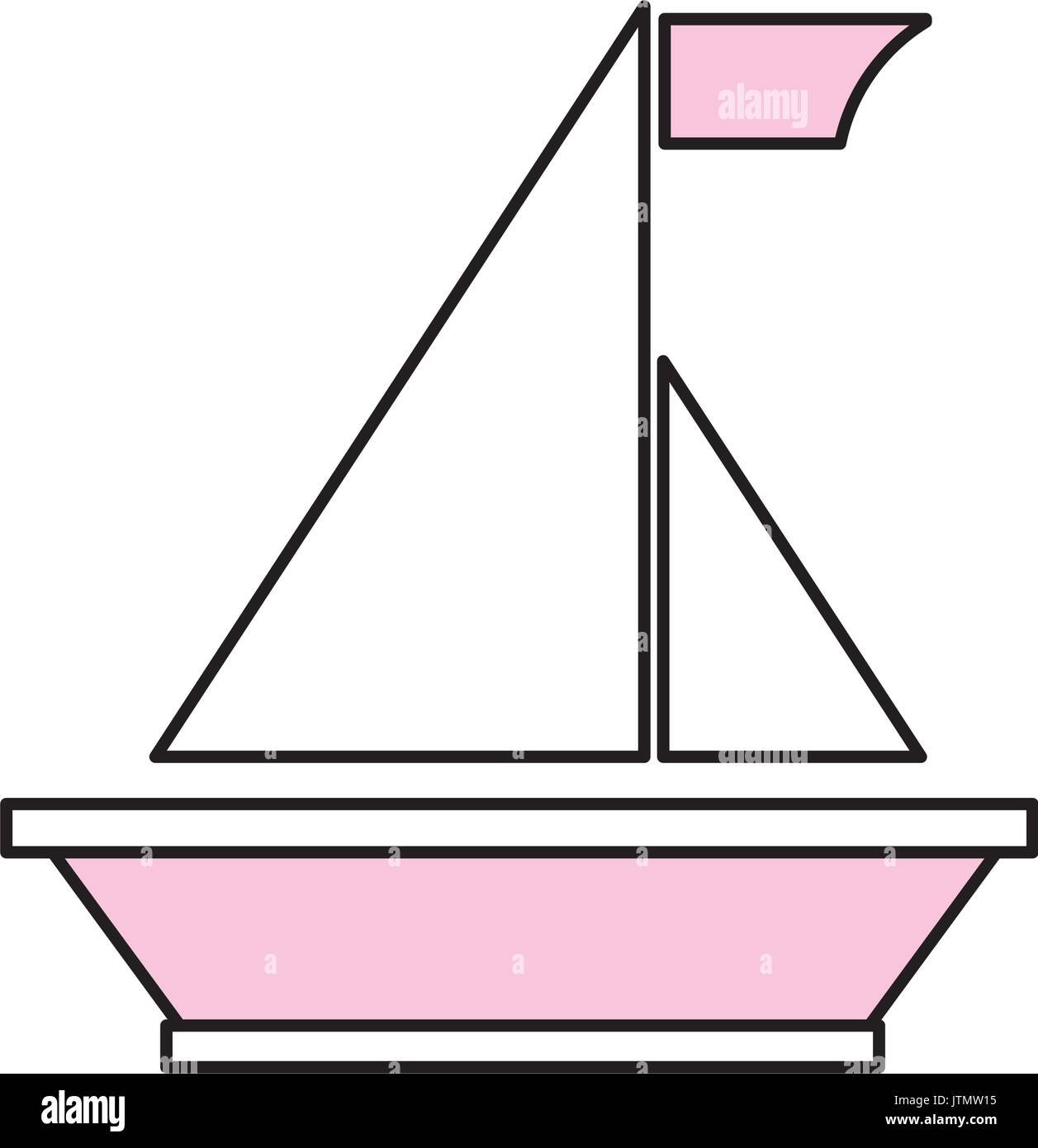 Sail boat symbol Stock Vector Image & Art - Alamy