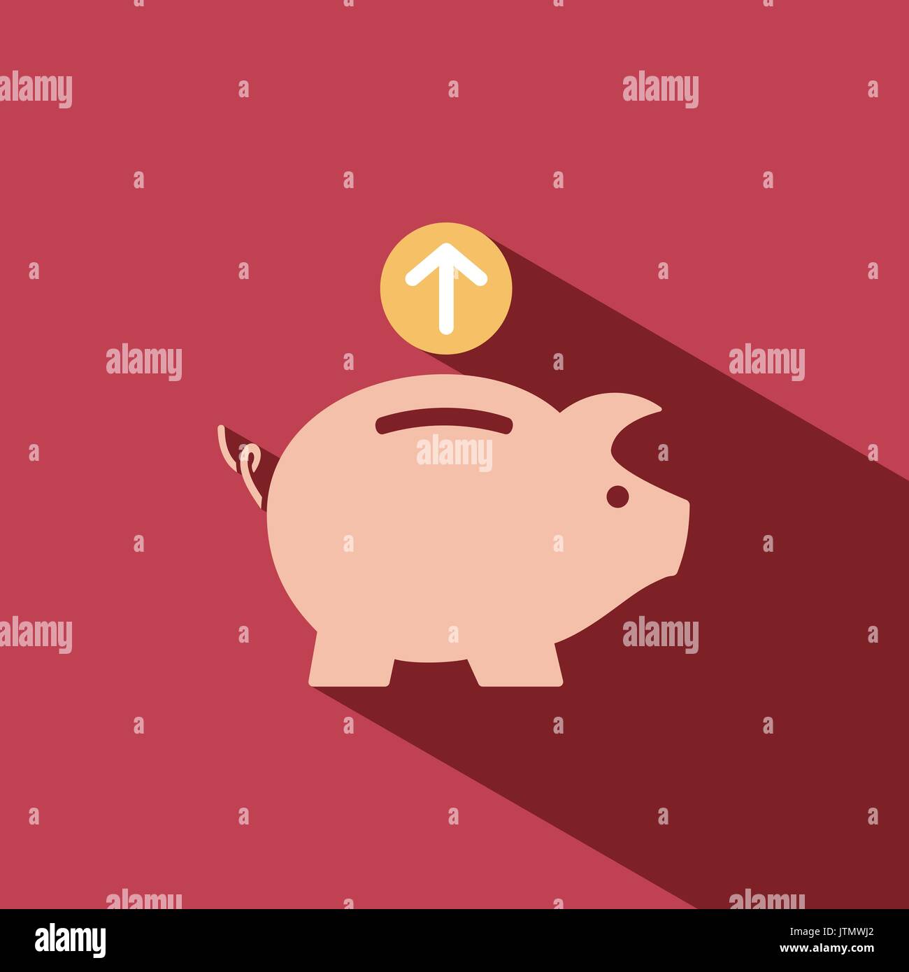 Pig coin Stock Vector Images - Alamy