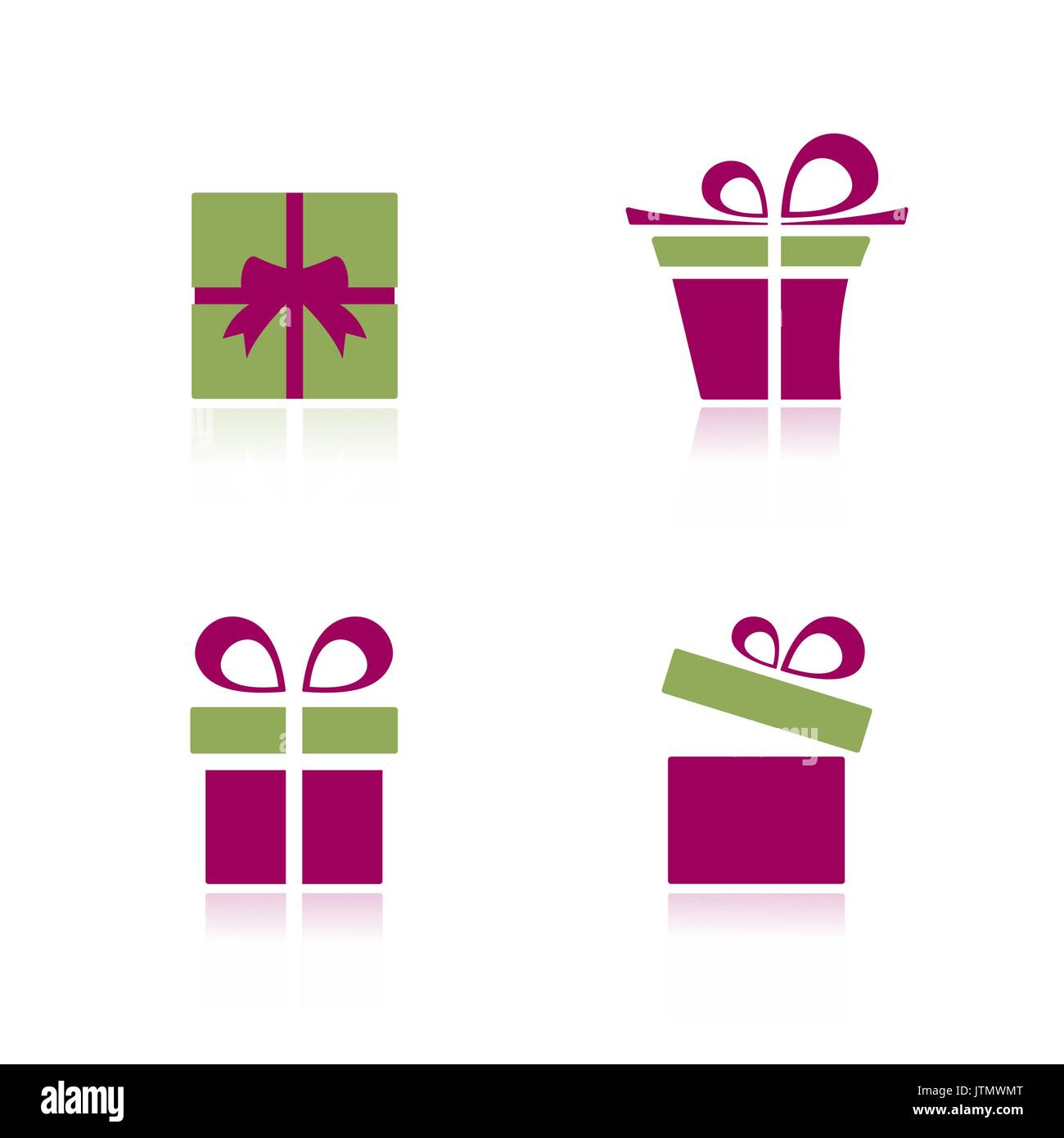 Give gift box line Stock Vector Images - Alamy