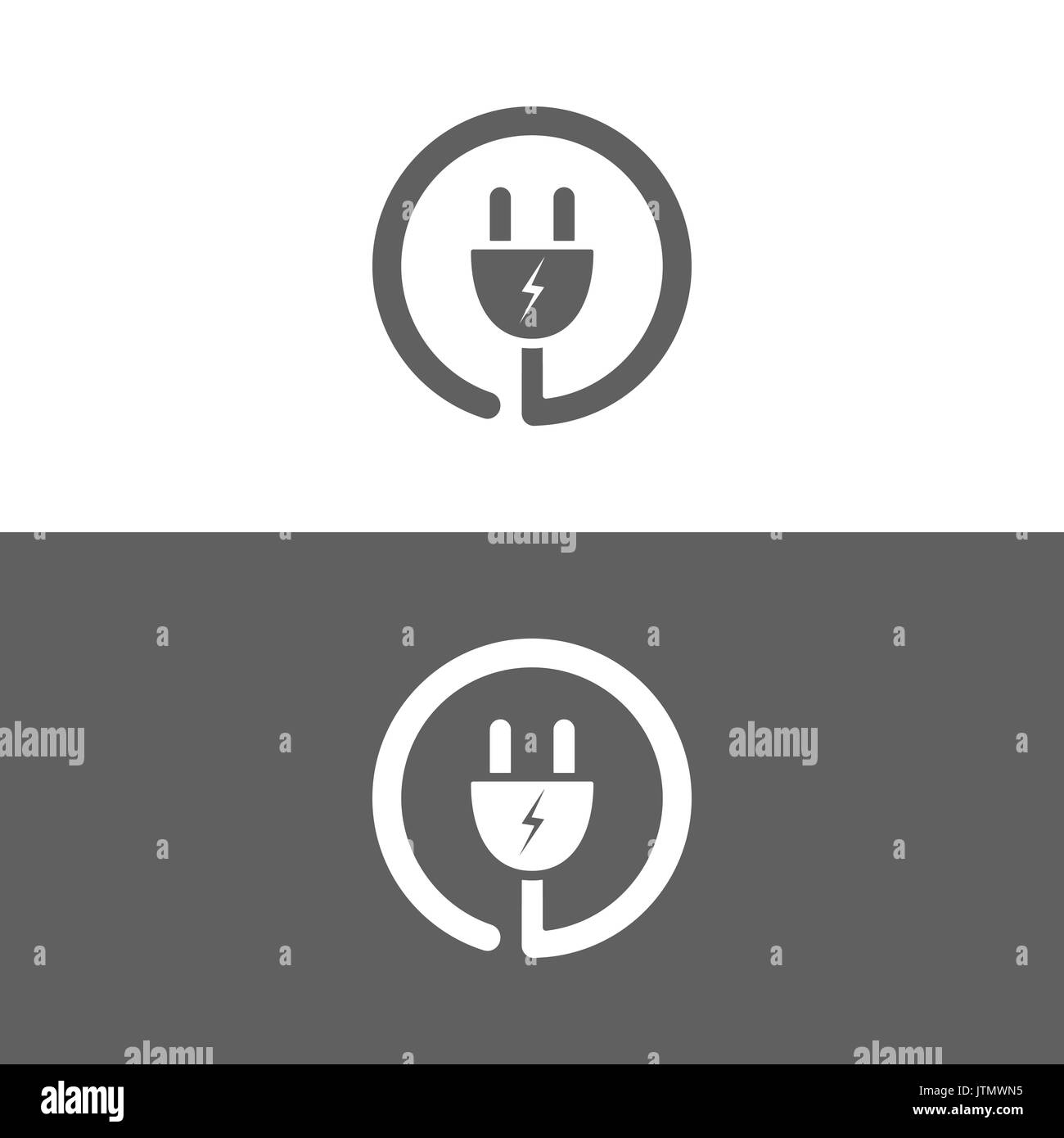White power plug green Stock Vector Images - Alamy