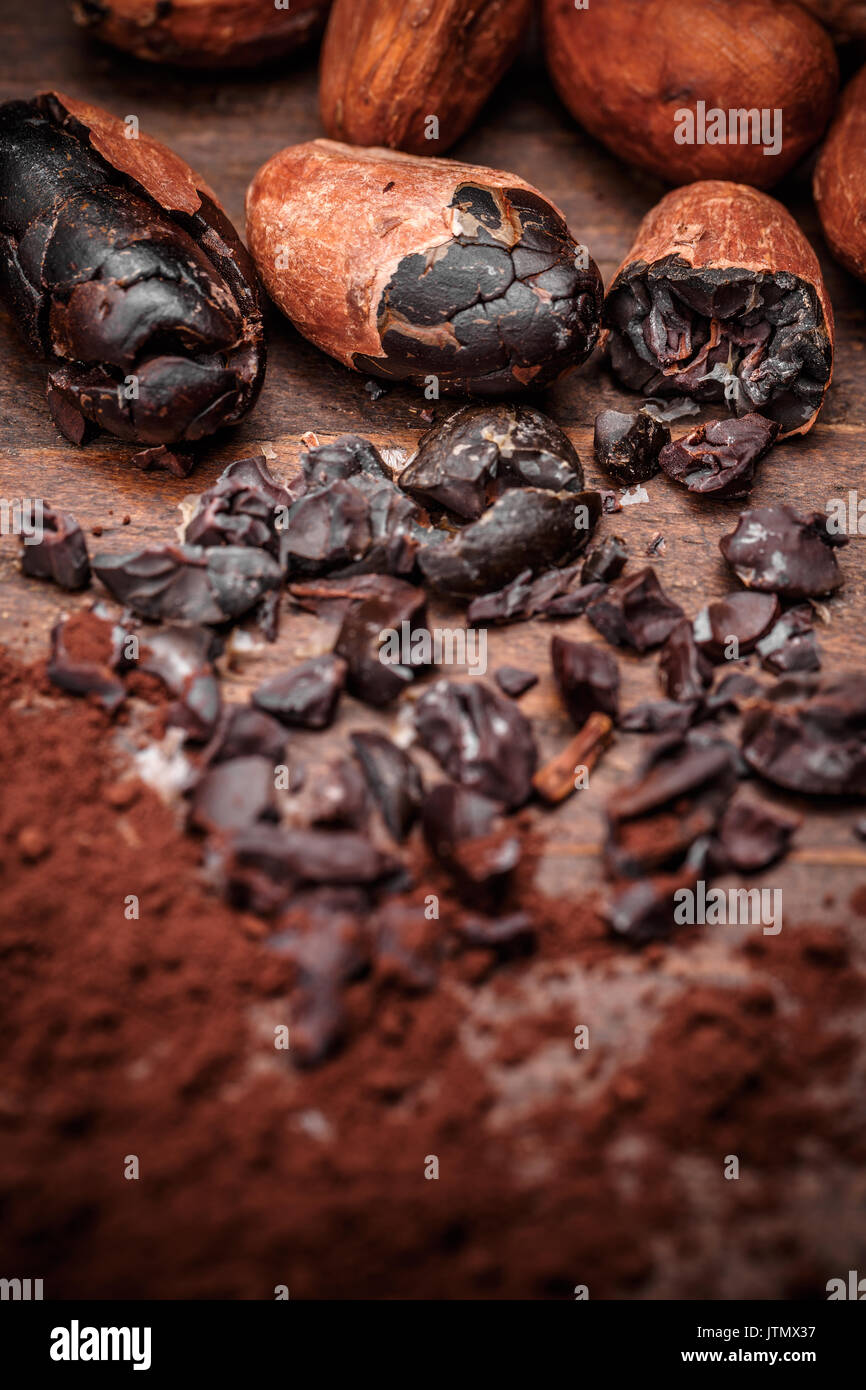Closeup cacao beans hi-res stock photography and images - Alamy