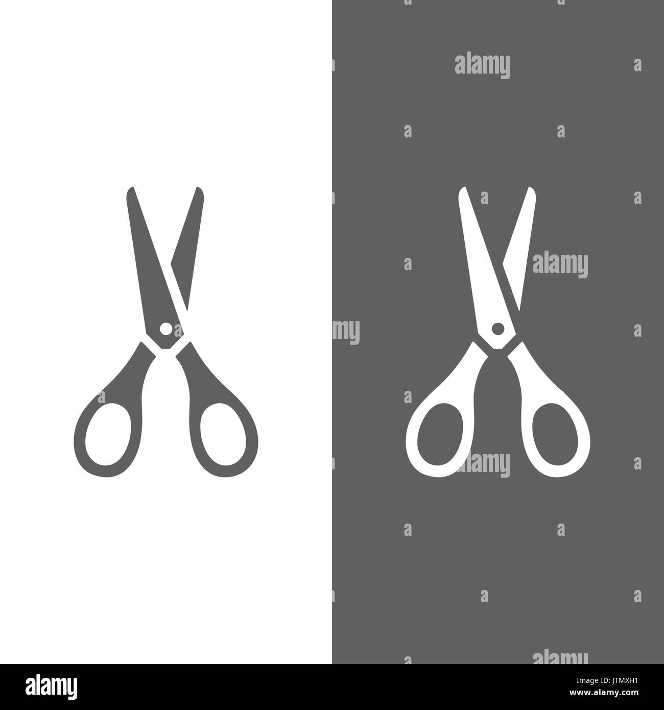Scissors icon clipart Black and White Stock Photos & Images - Alamy