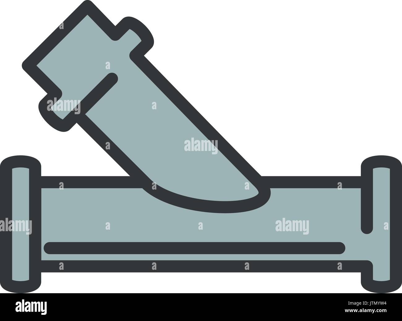 pipe plumbing symbol Stock Vector Image & Art - Alamy