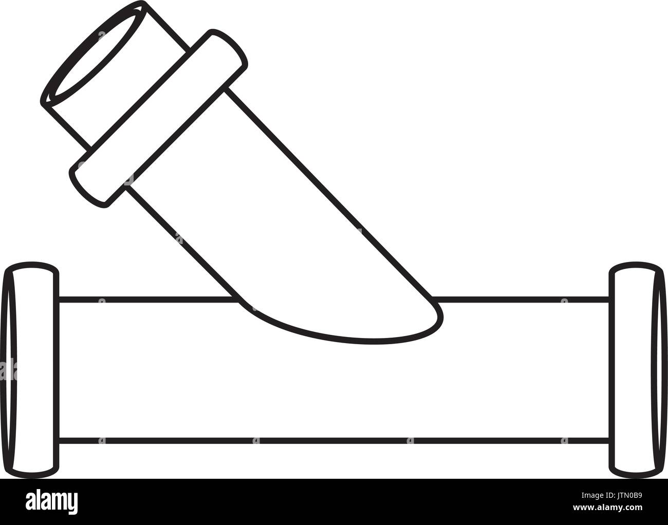 pipe plumbing symbol Stock Vector Image & Art - Alamy