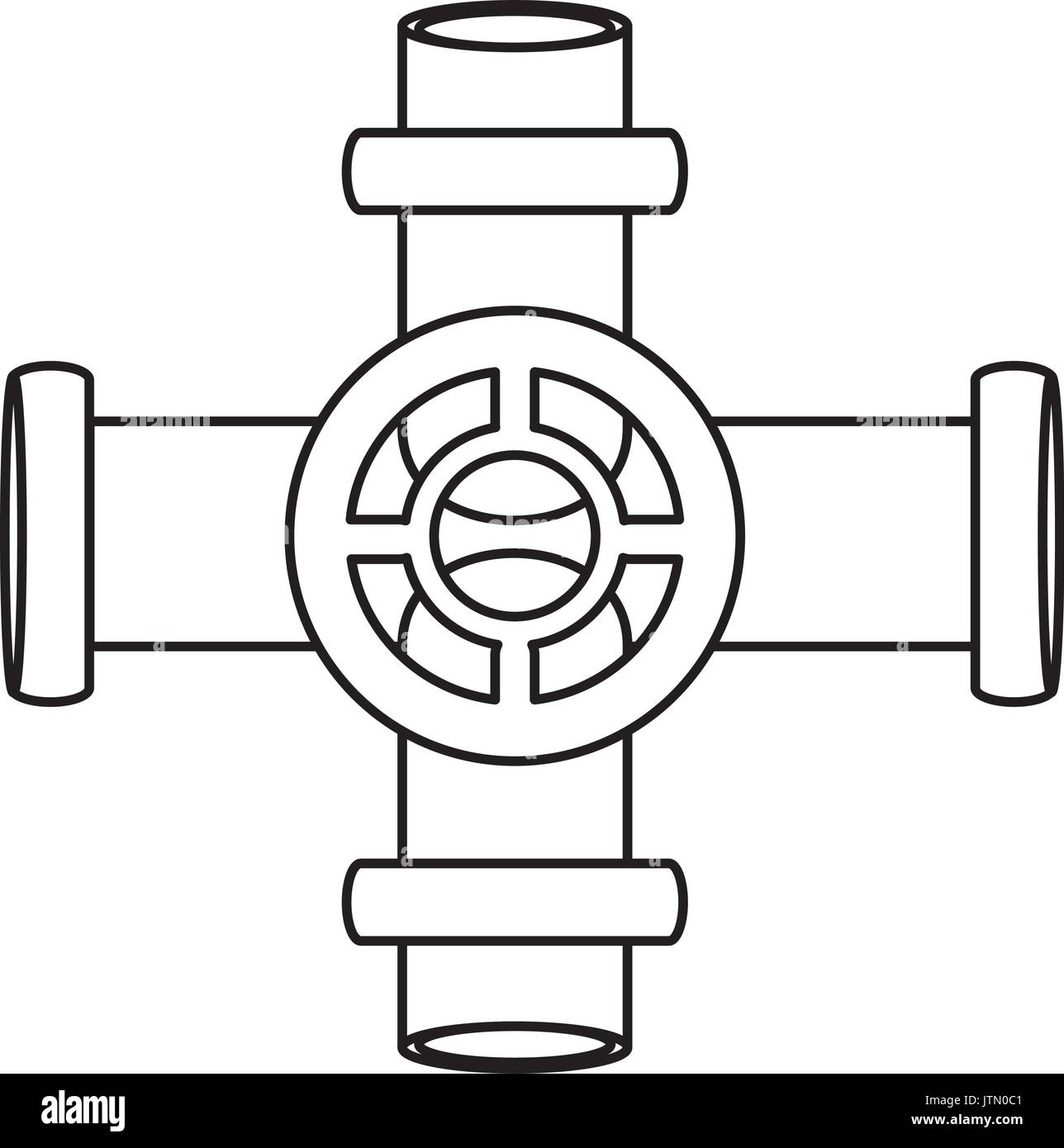 pipe plumbing symbol Stock Vector Image & Art - Alamy