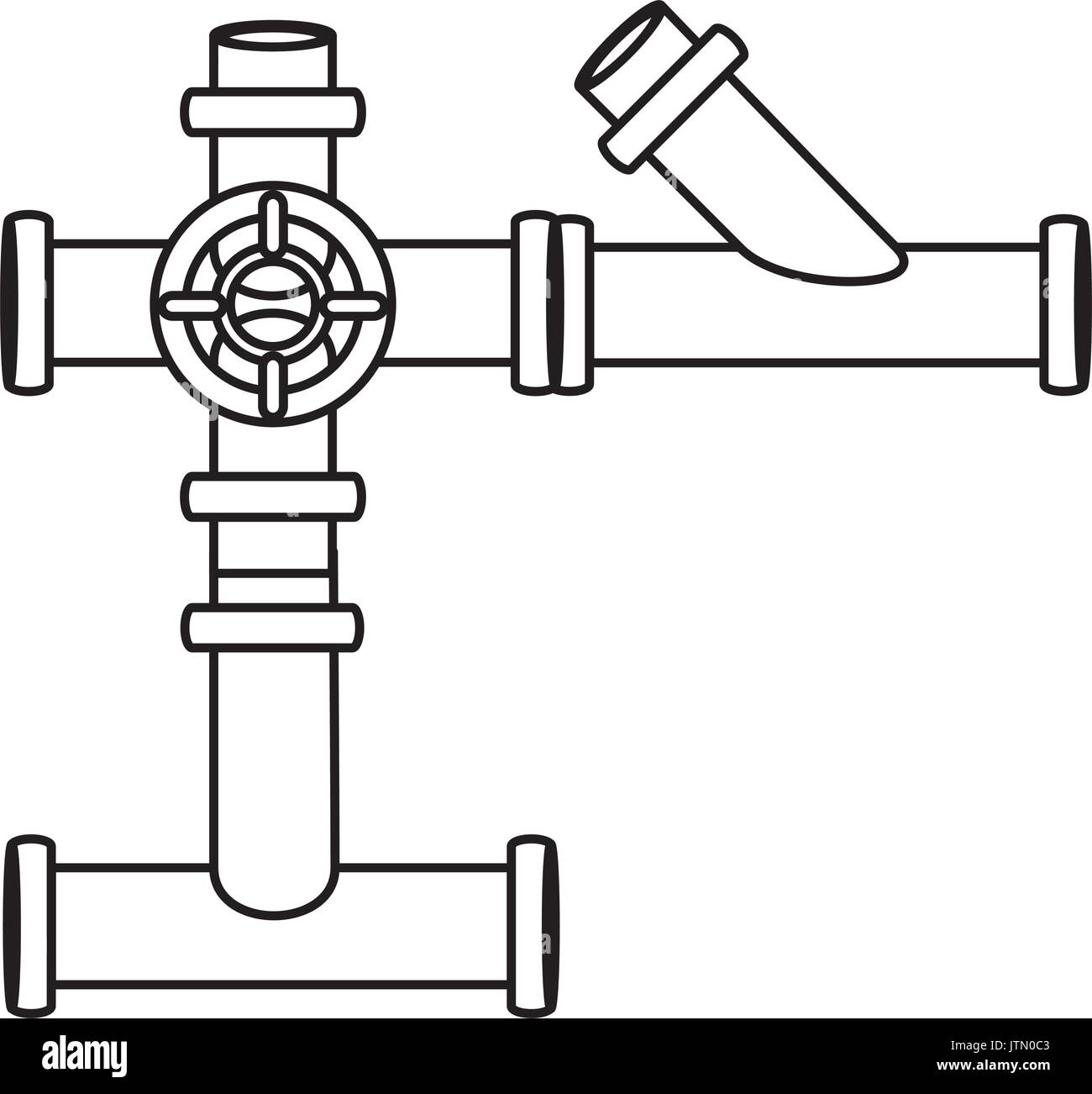pipe plumbing symbol Stock Vector Image & Art - Alamy