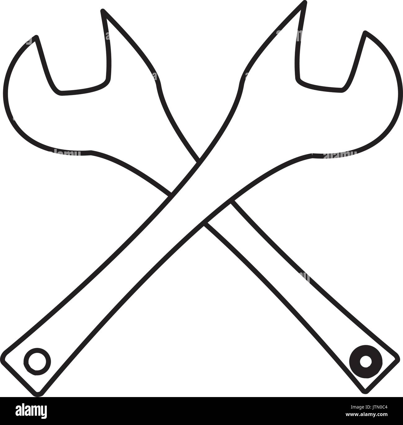 Plumbing wrench isolated Stock Vector Image & Art - Alamy