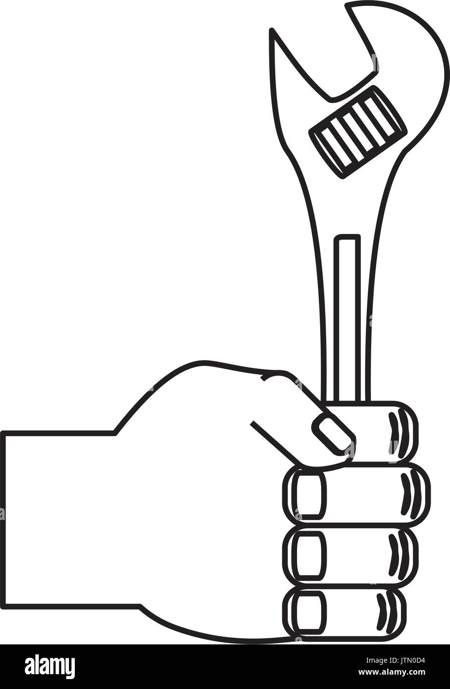 Plumbing wrench isolated Stock Vector Image & Art - Alamy