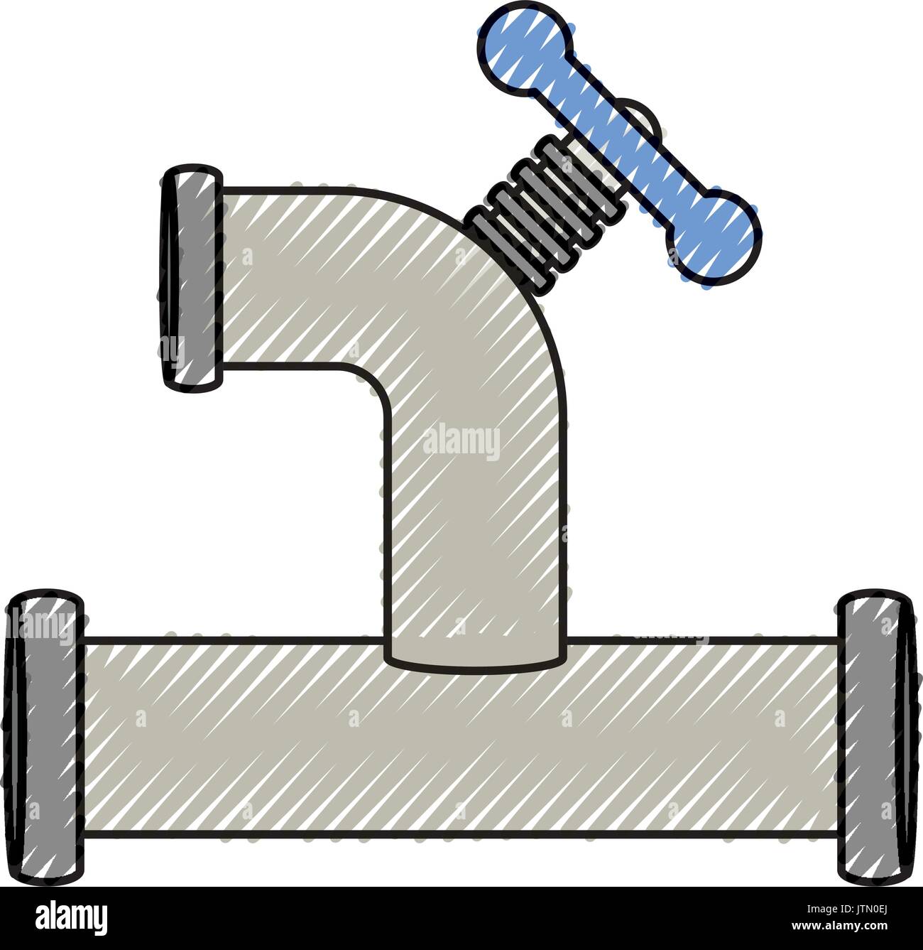 pipe plumbing symbol Stock Vector Image & Art - Alamy