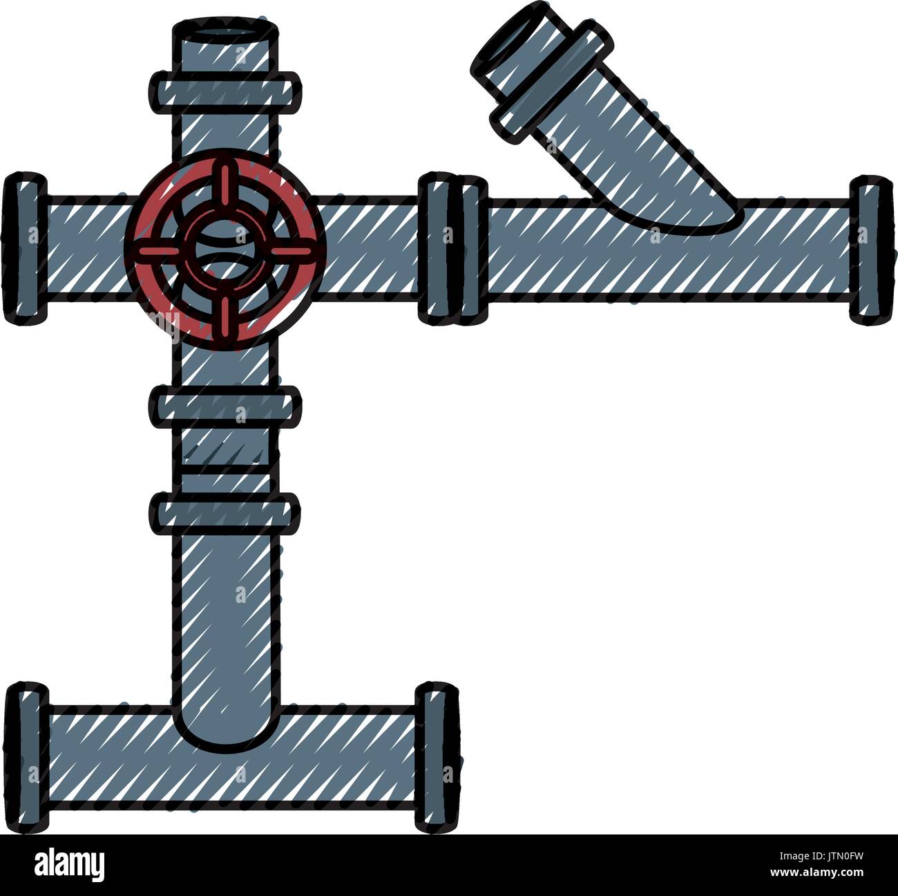 pipe plumbing symbol Stock Vector Image & Art - Alamy