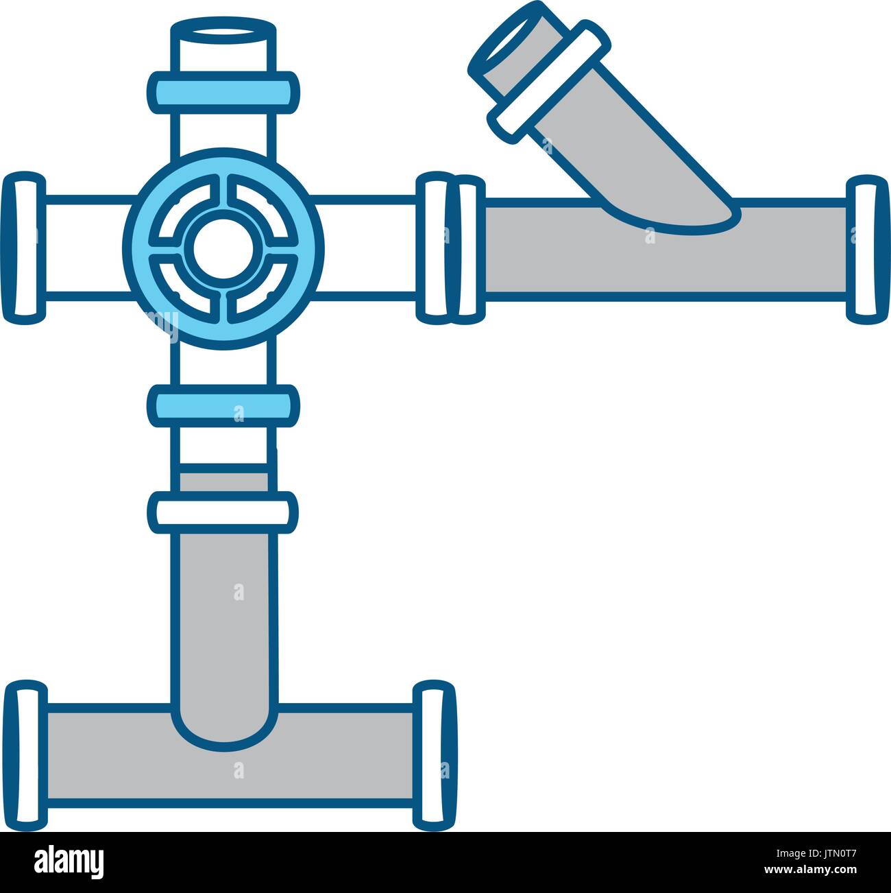 pipe plumbing symbol Stock Vector Image & Art - Alamy