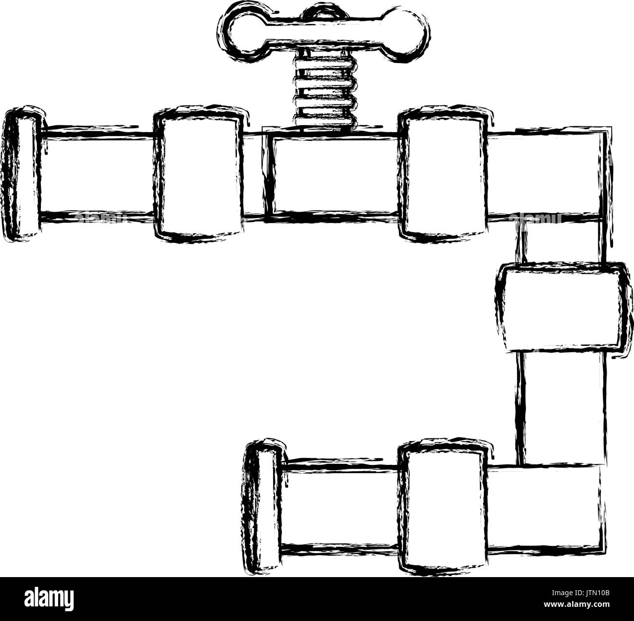 pipe plumbing symbol Stock Vector Image & Art - Alamy