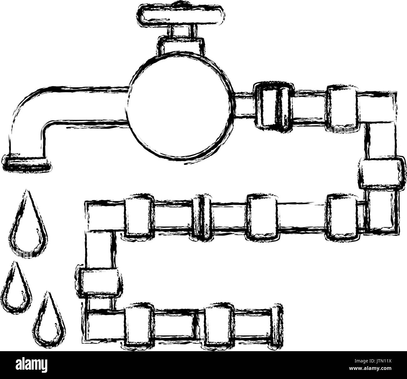 pipe plumbing symbol Stock Vector Image & Art - Alamy