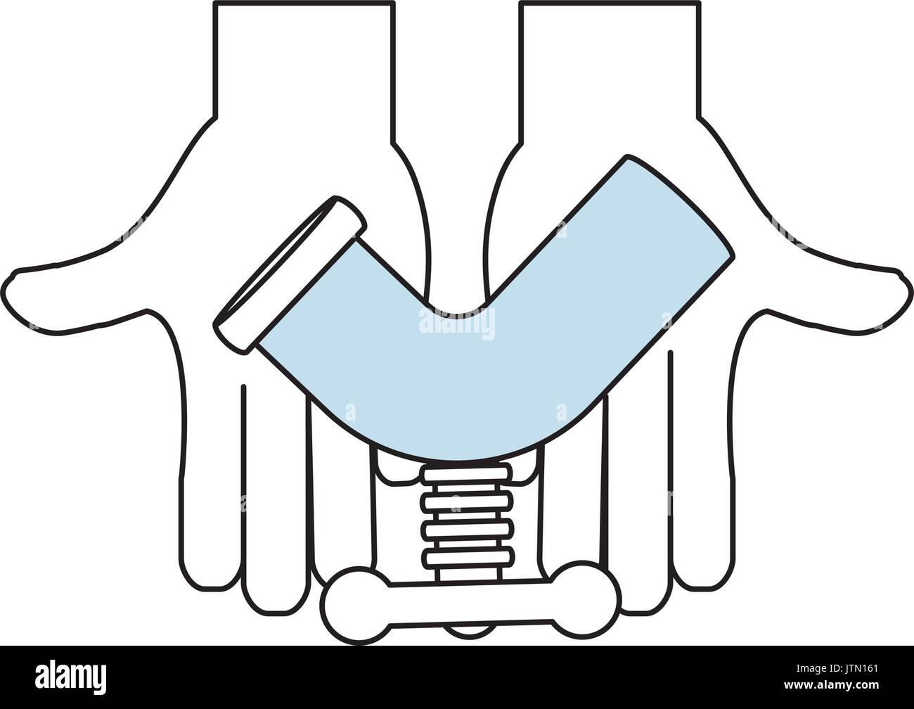 pipe plumbing symbol Stock Vector Image & Art - Alamy