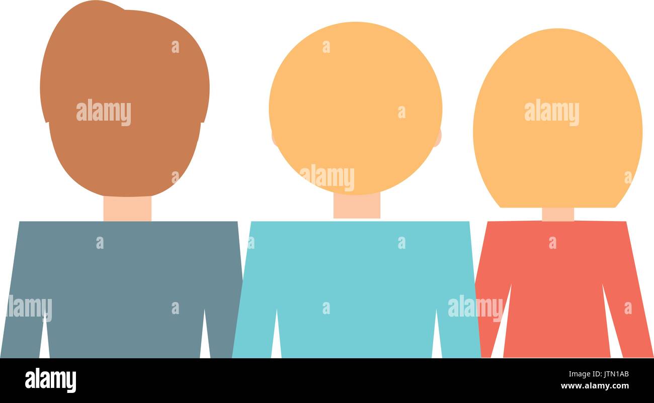 People back view cartoon Stock Vector Image & Art - Alamy