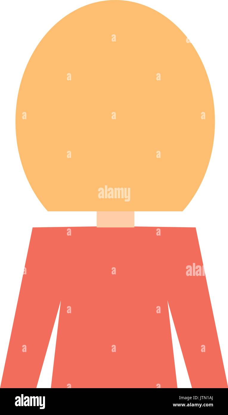 Woman back cartoon Stock Vector Image & Art - Alamy