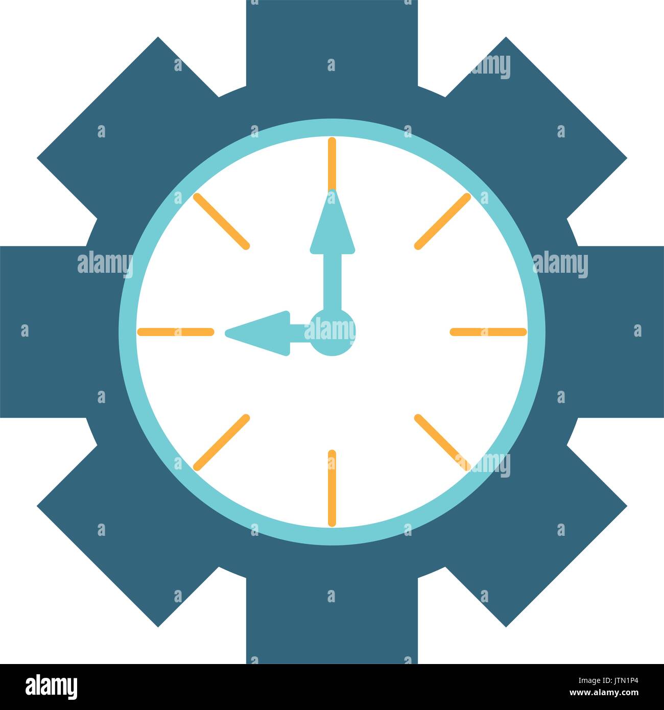 Clock time isolated Stock Vector Image & Art - Alamy