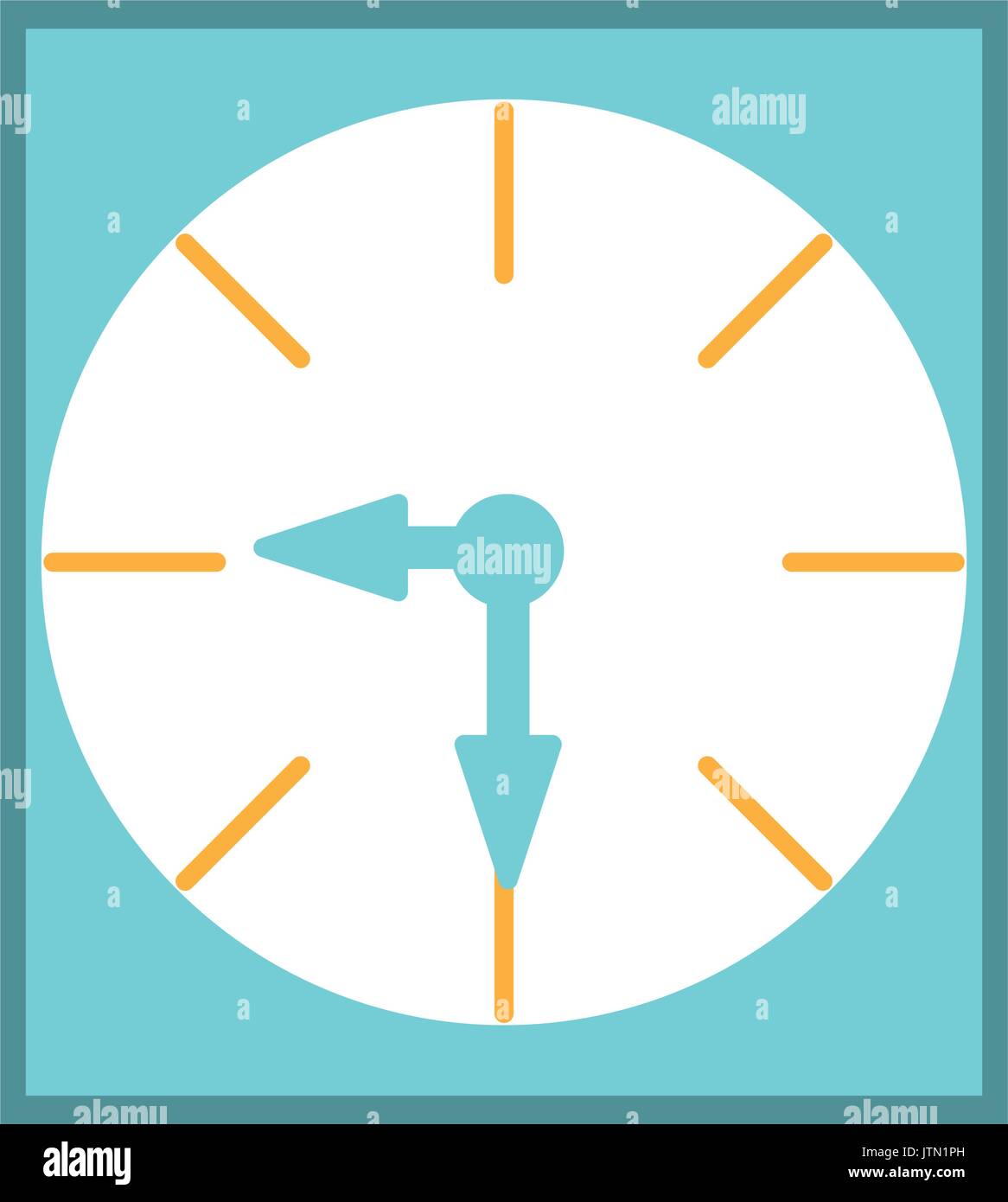 Clock time isolated Stock Vector Image & Art - Alamy