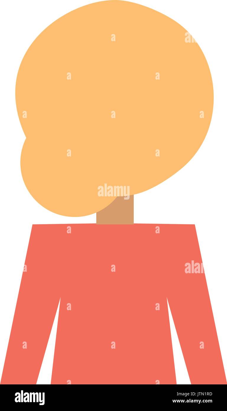 Woman back cartoon Stock Vector Image & Art - Alamy