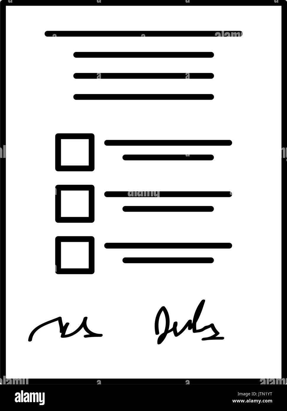 Checklist form sheet Stock Vector Image & Art - Alamy