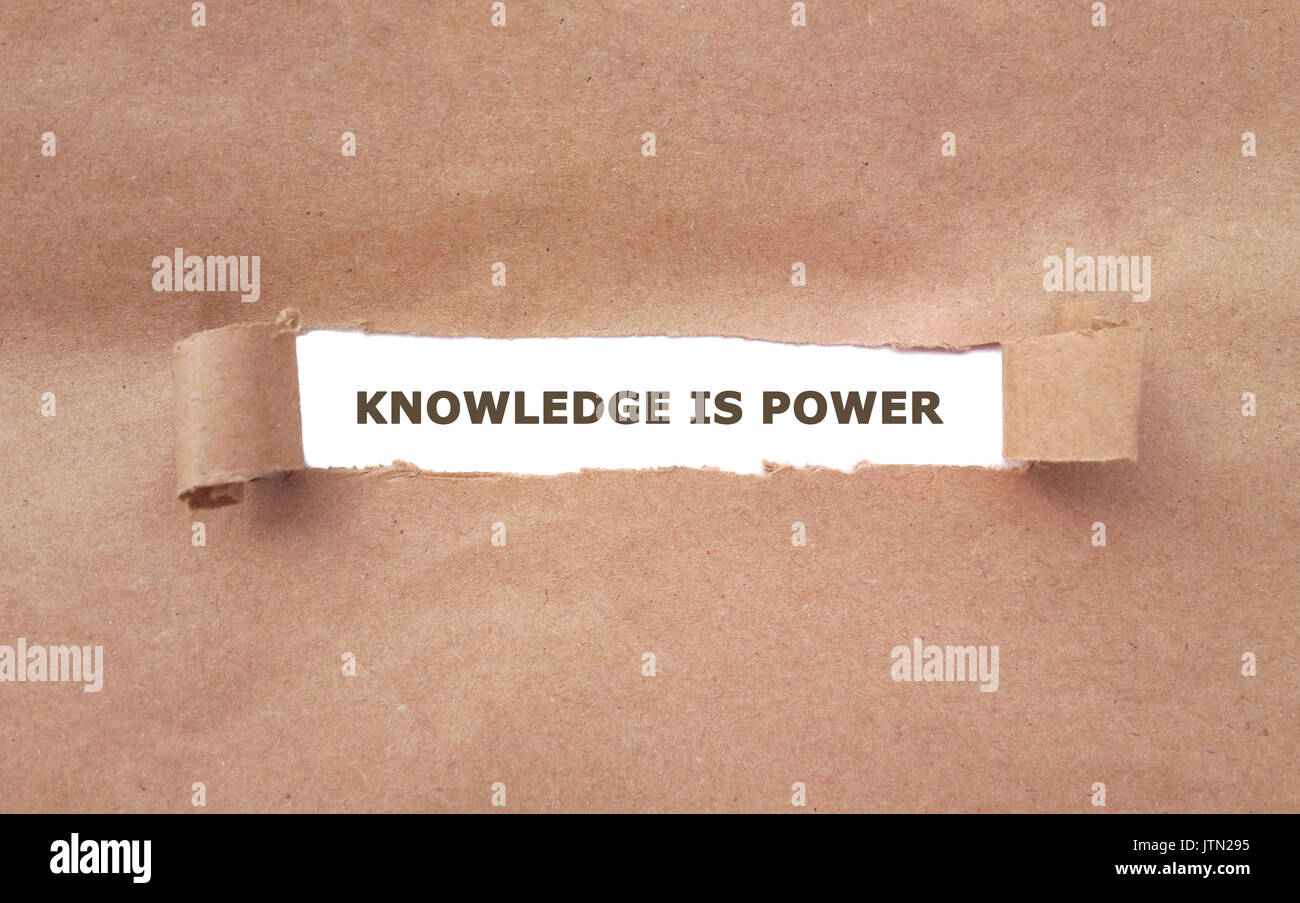 Knowledge is power Stock Photo - Alamy