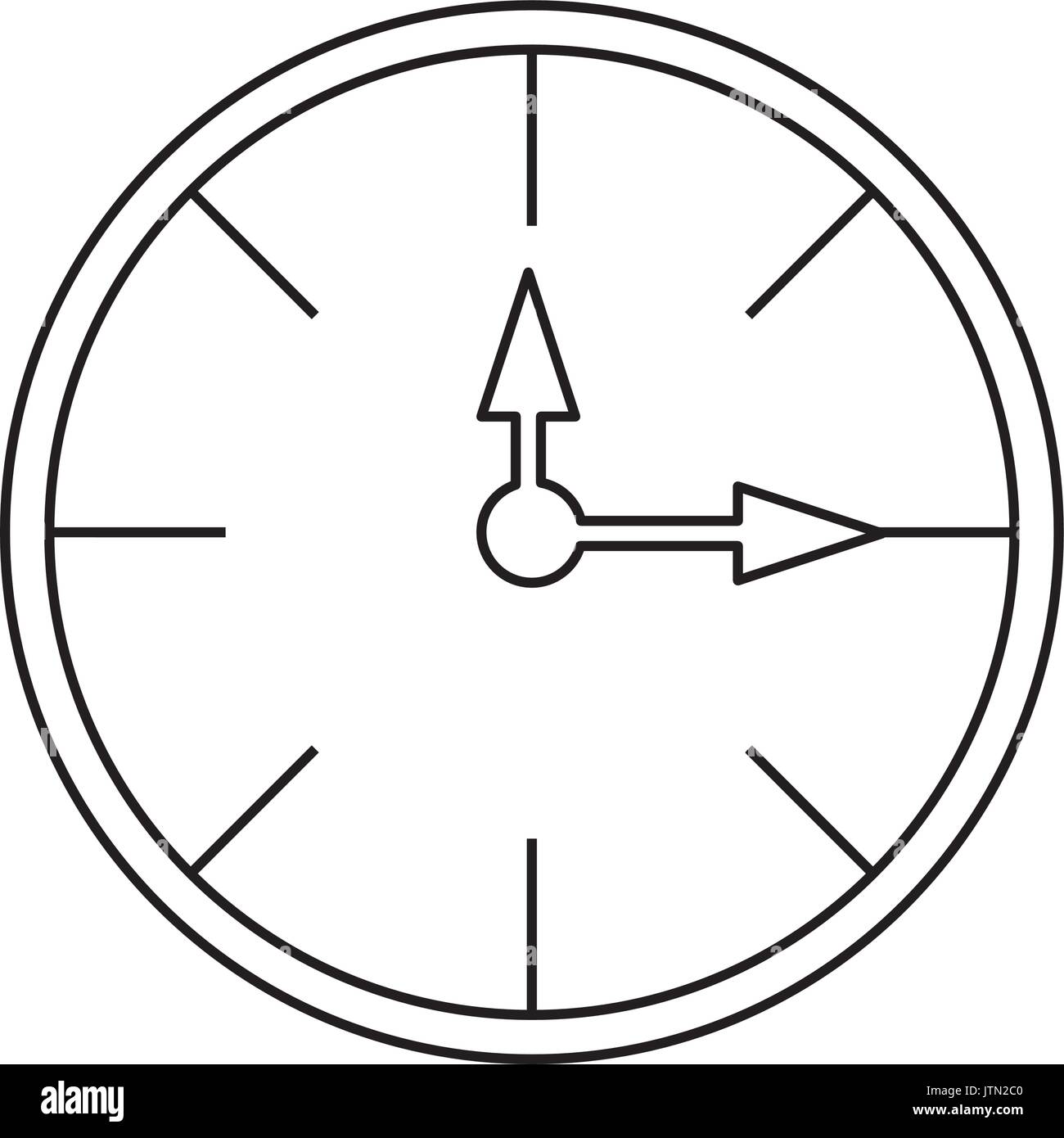 Clock time isolated Stock Vector Image & Art - Alamy