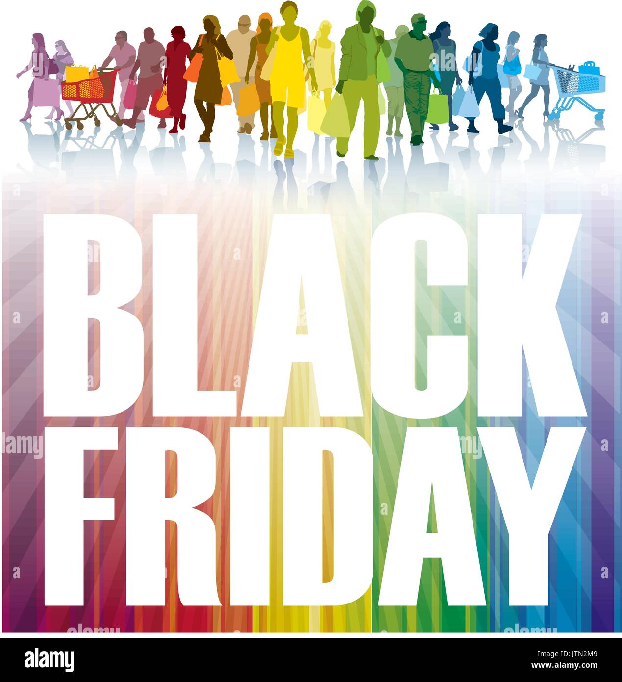 People in retail store Stock Vector Images - Alamy