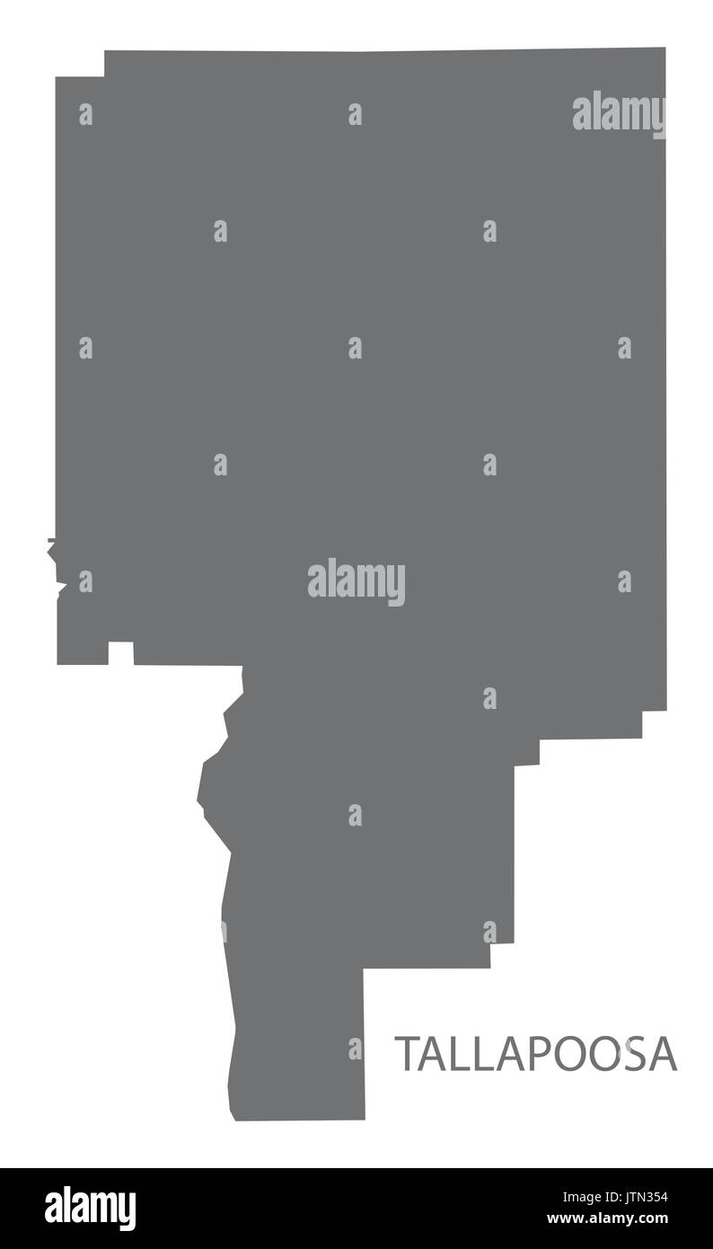 Tallapoosa county map hi-res stock photography and images - Alamy