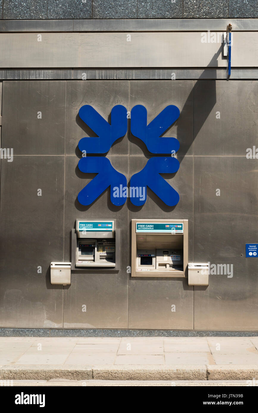 UK City of London Royal Exchange Financial District Bank street scene ...