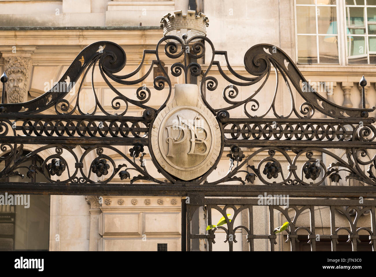 Ornate wrought iron gates hi-res stock photography and images - Alamy
