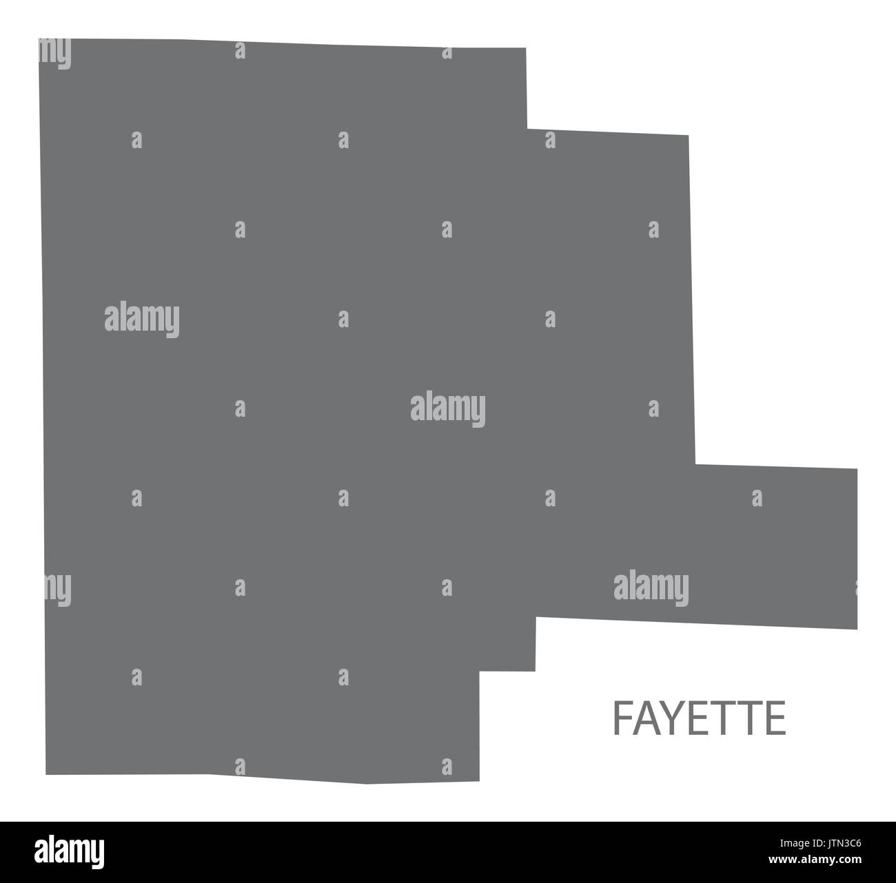 Fayette county map of Alabama USA grey illustration silhouette Stock ...