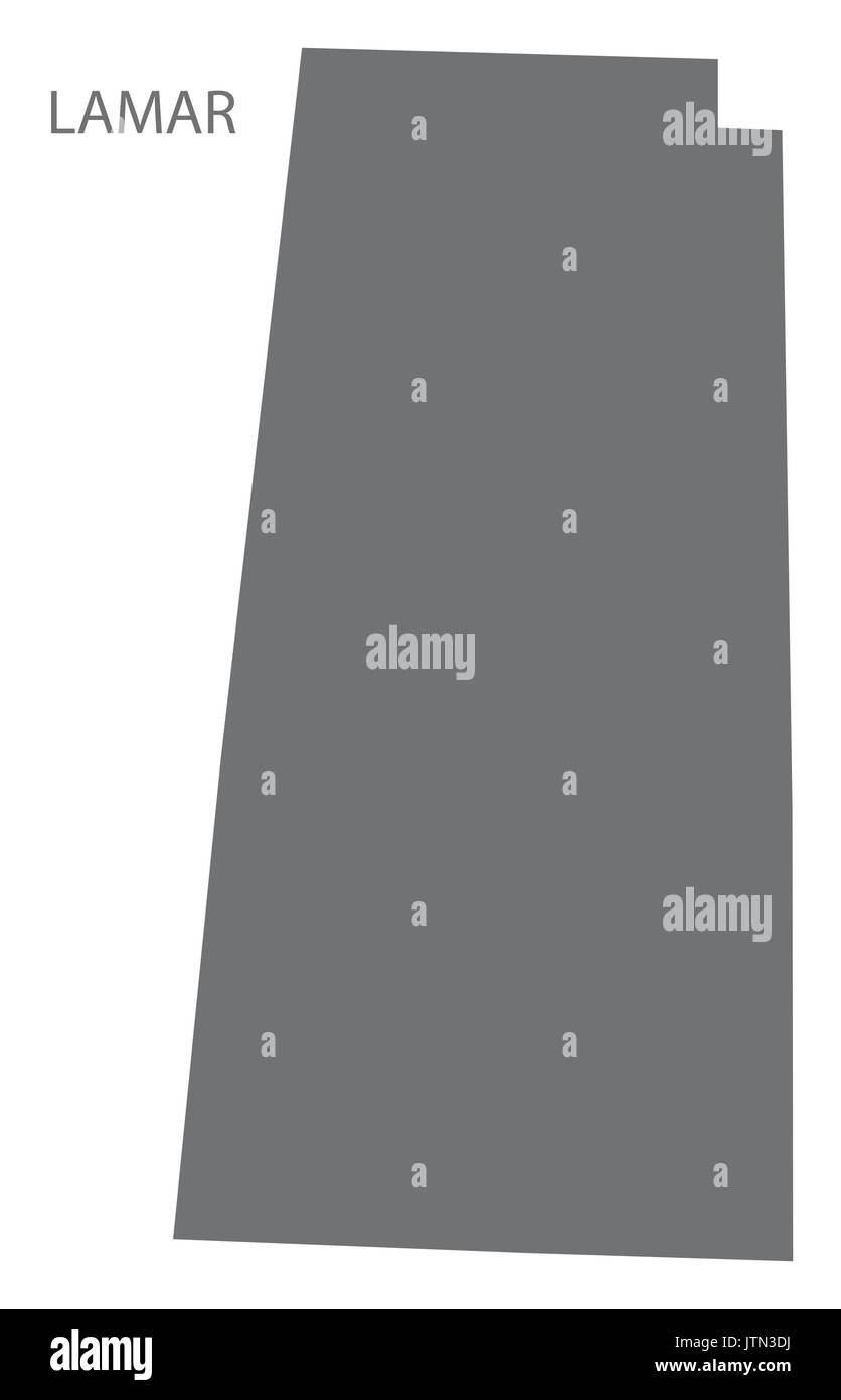 Lamar county map of Alabama USA grey illustration silhouette Stock ...