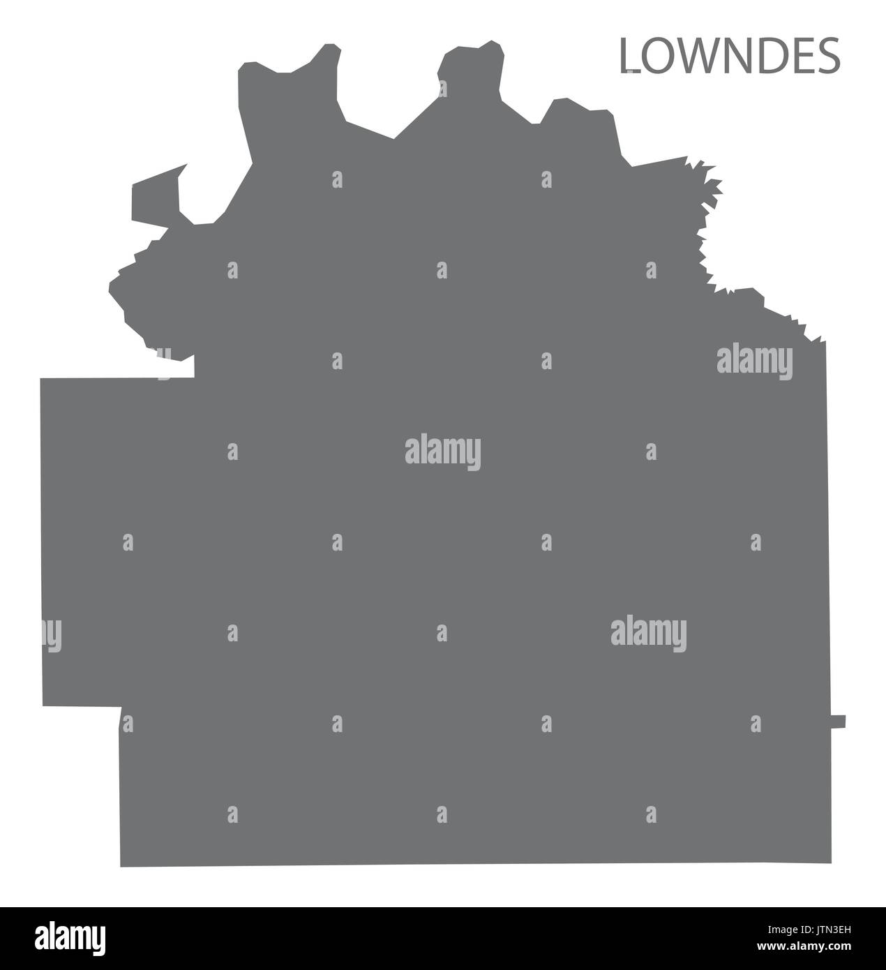 Lowndes county map hi-res stock photography and images - Alamy