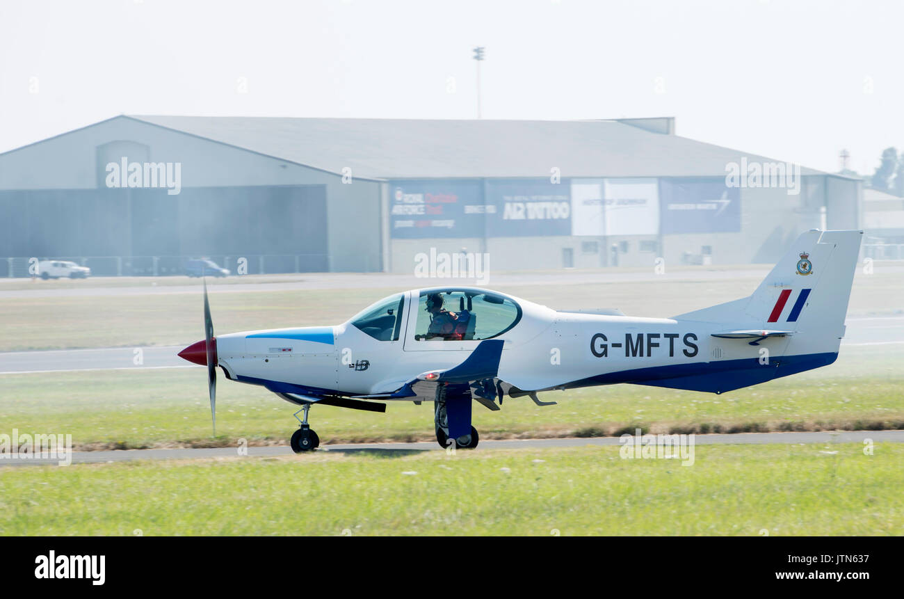 Grob G 120TP (G-MFTS) at the Royal International Air Tattoo Stock Photo ...