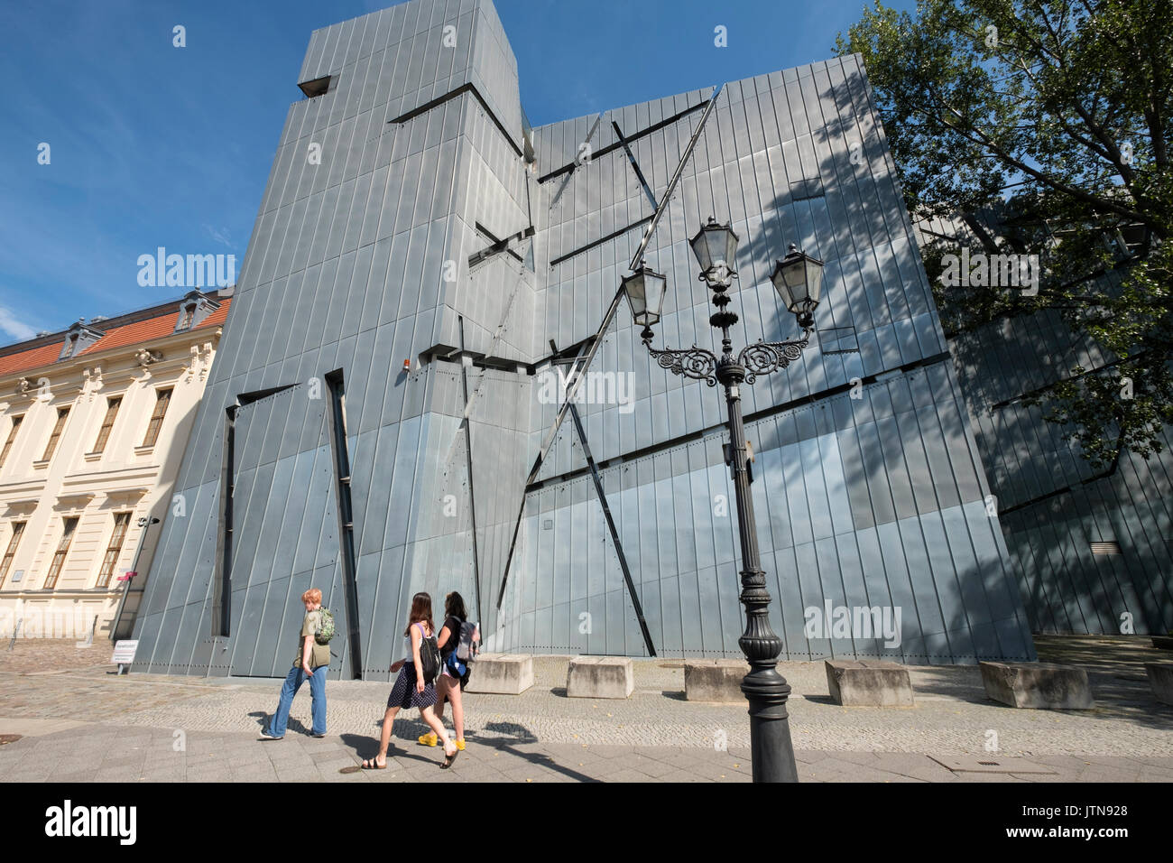 View of the Jewish Museum designed by Daniel Libeskind in Kreuzberg ...