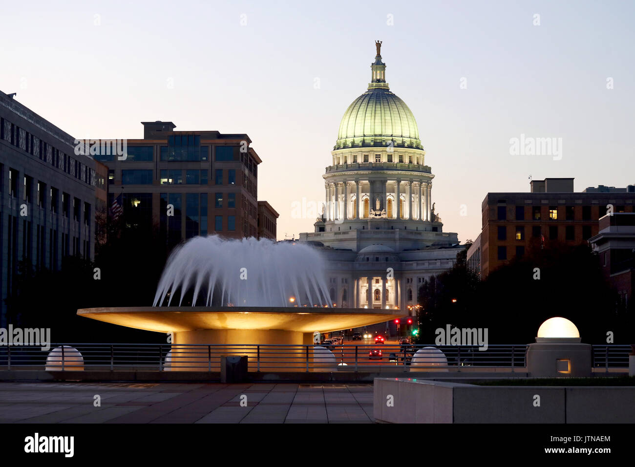 Wisconsin State Capitol building, National Historic Landmark. Madison ...