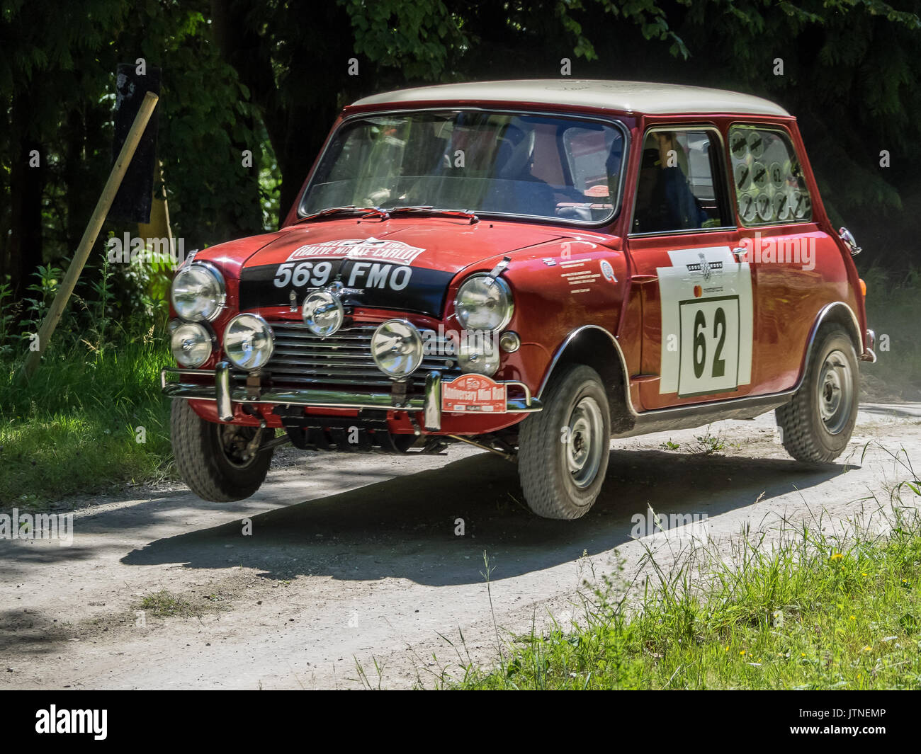 Mini on forest rally stage goodwood festival of speed 2017 hi-res stock ...