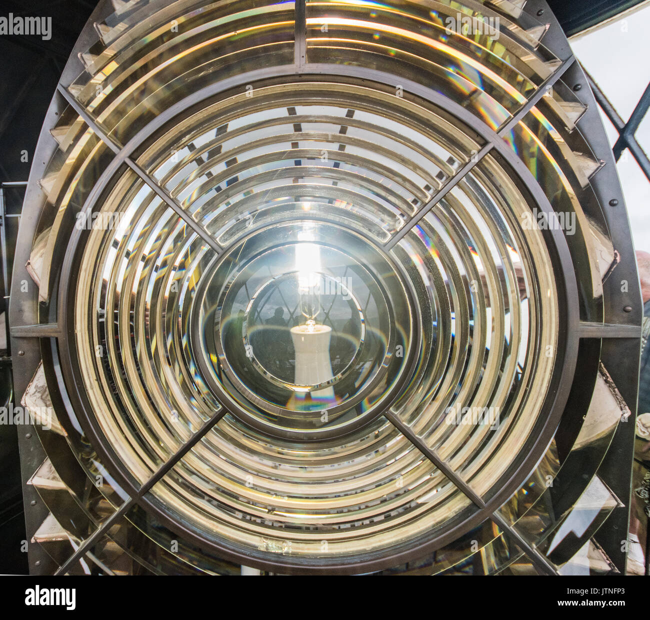 Lamp behind the lens Stock Photo - Alamy